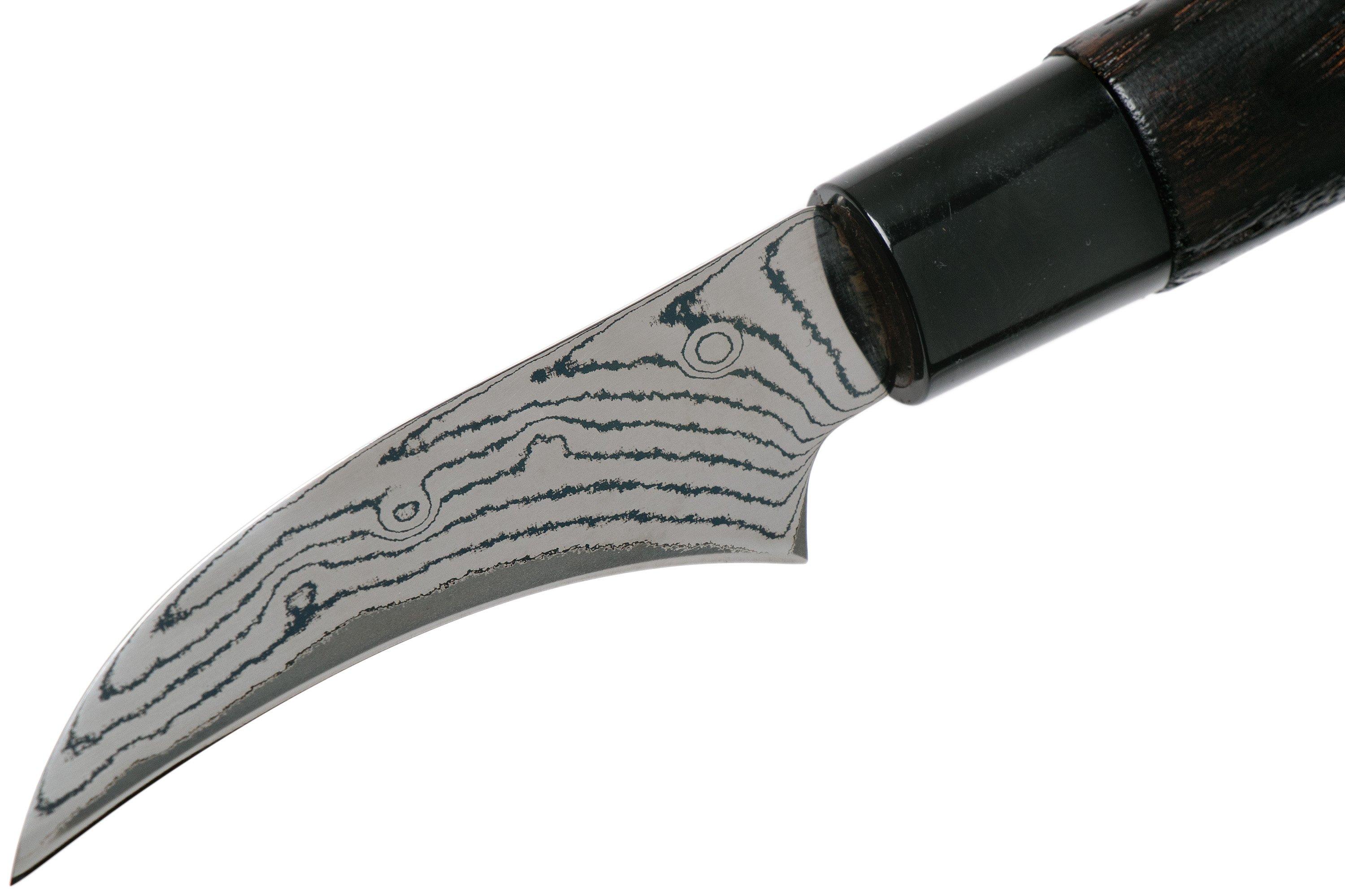 Tojiro Shippu Black damascus turning knife 7 cm, FD-1590 ...