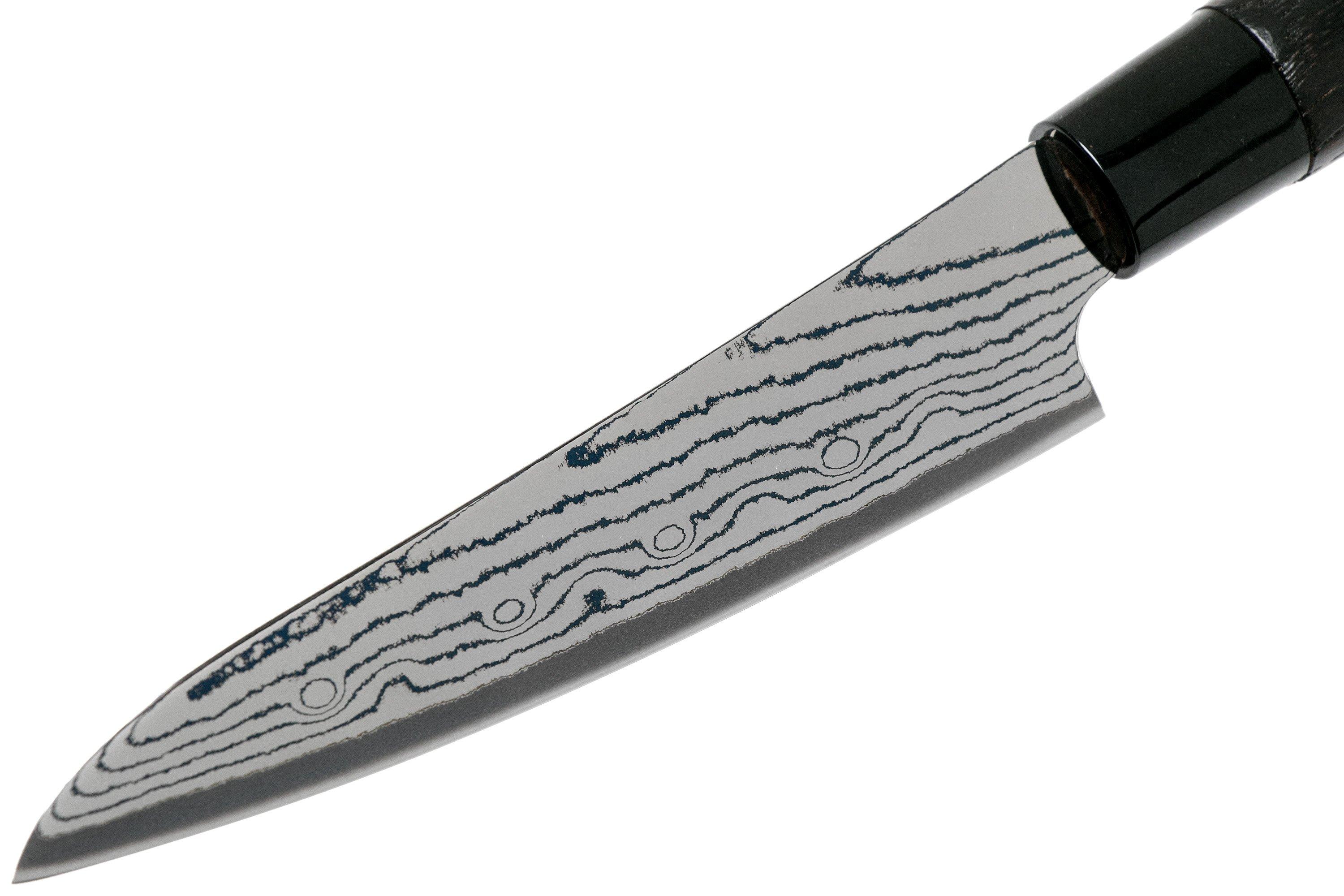 Tojiro Shippu Black damascus utility knife 13 cm, FD-1592 ...