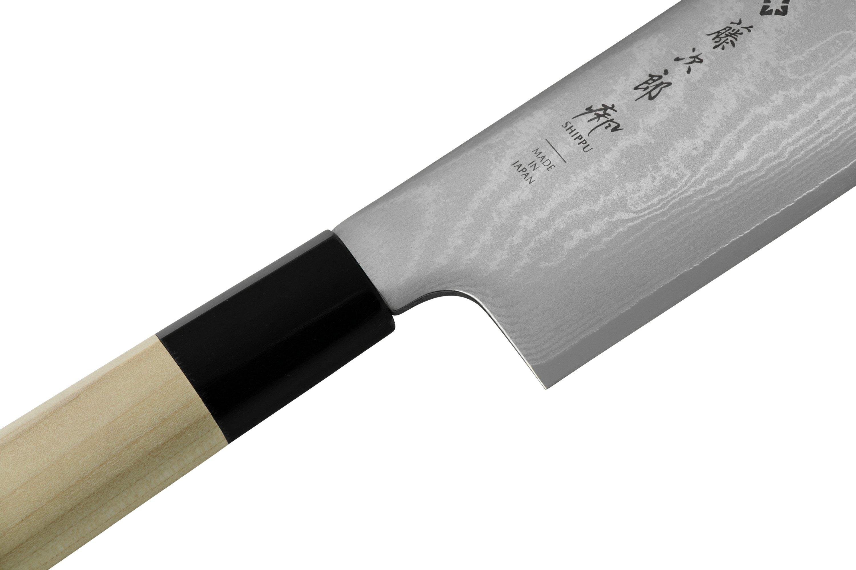 Tojiro Shippu FD-598, 63-layered damascus nakiri, 18 cm ...