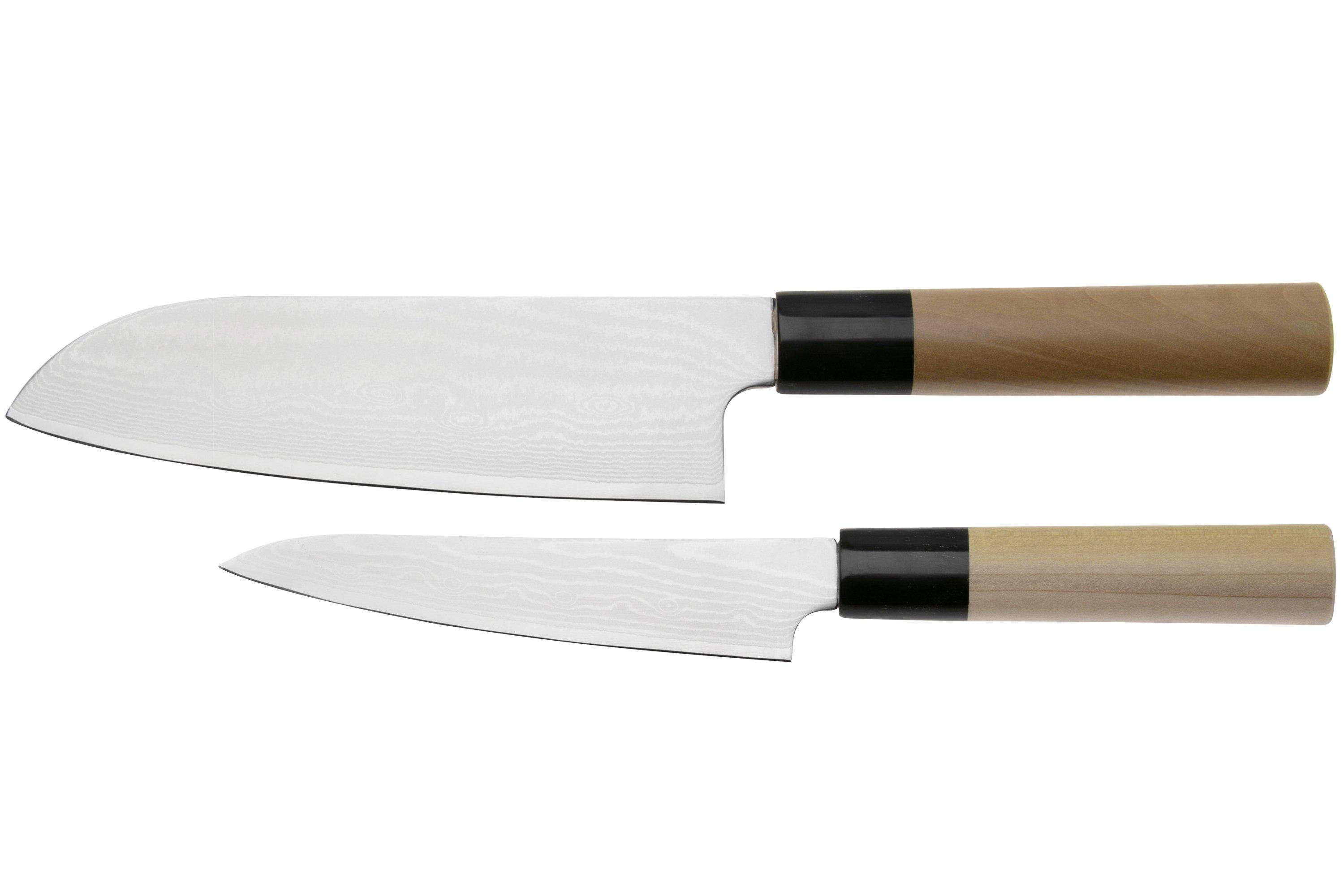 Tojiro Shippu 63-layered damascus, 2-piece knife set | Advantageously ...