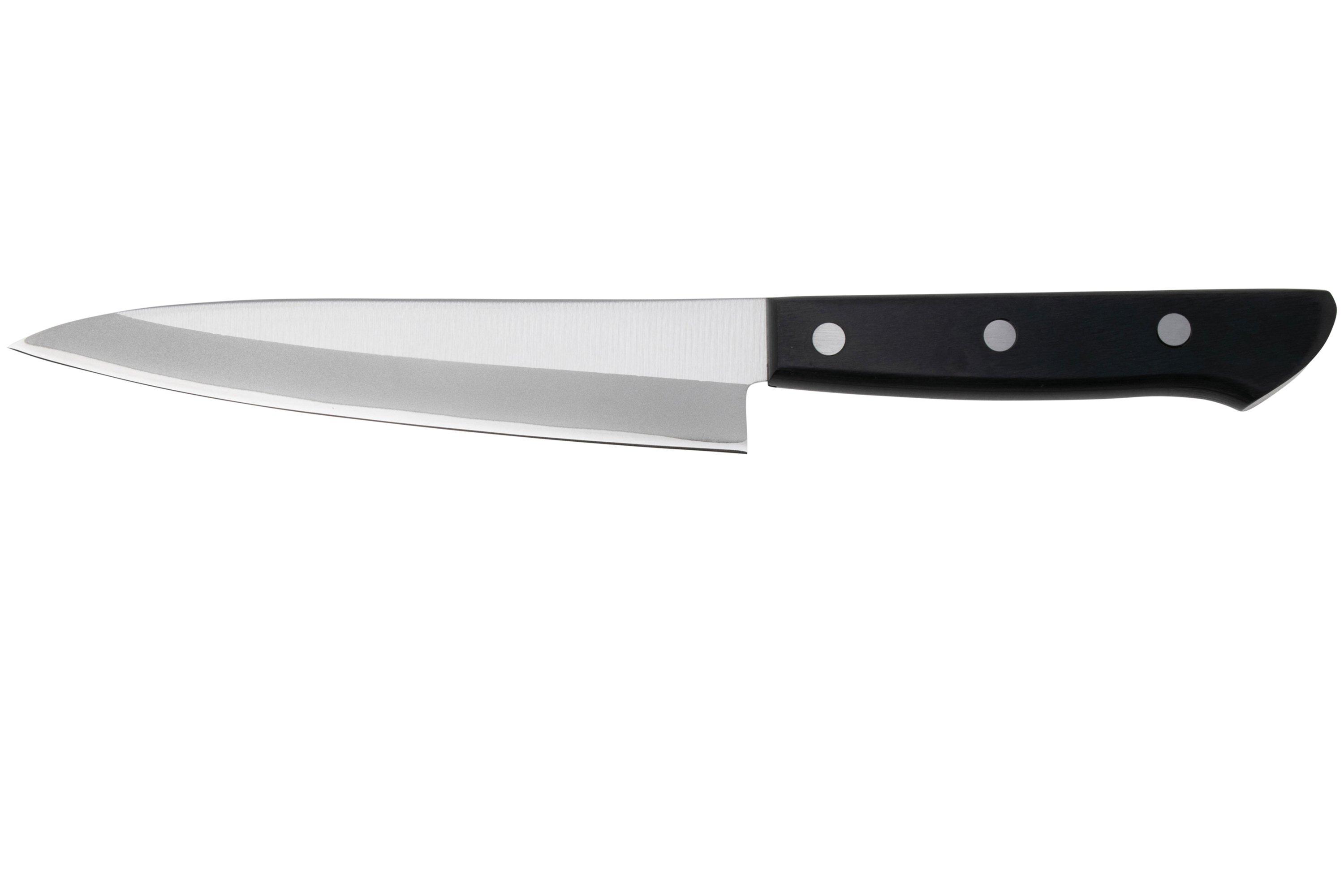 Tojiro Basic TBS-300, 3-piece knife set, nakiri, santoku, petty ...