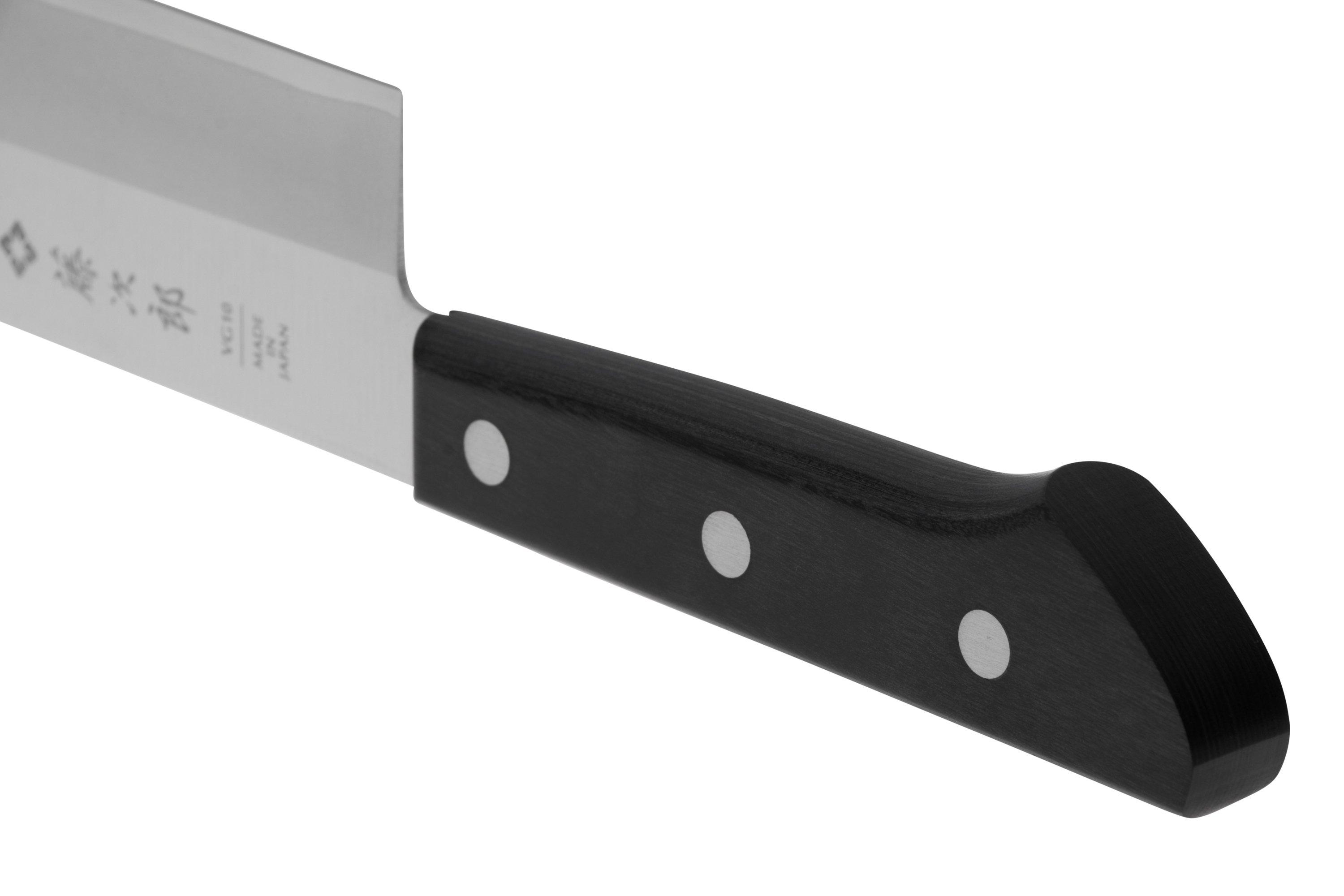 Tojiro Basic TBS-300, 3-piece knife set, nakiri, santoku, petty ...