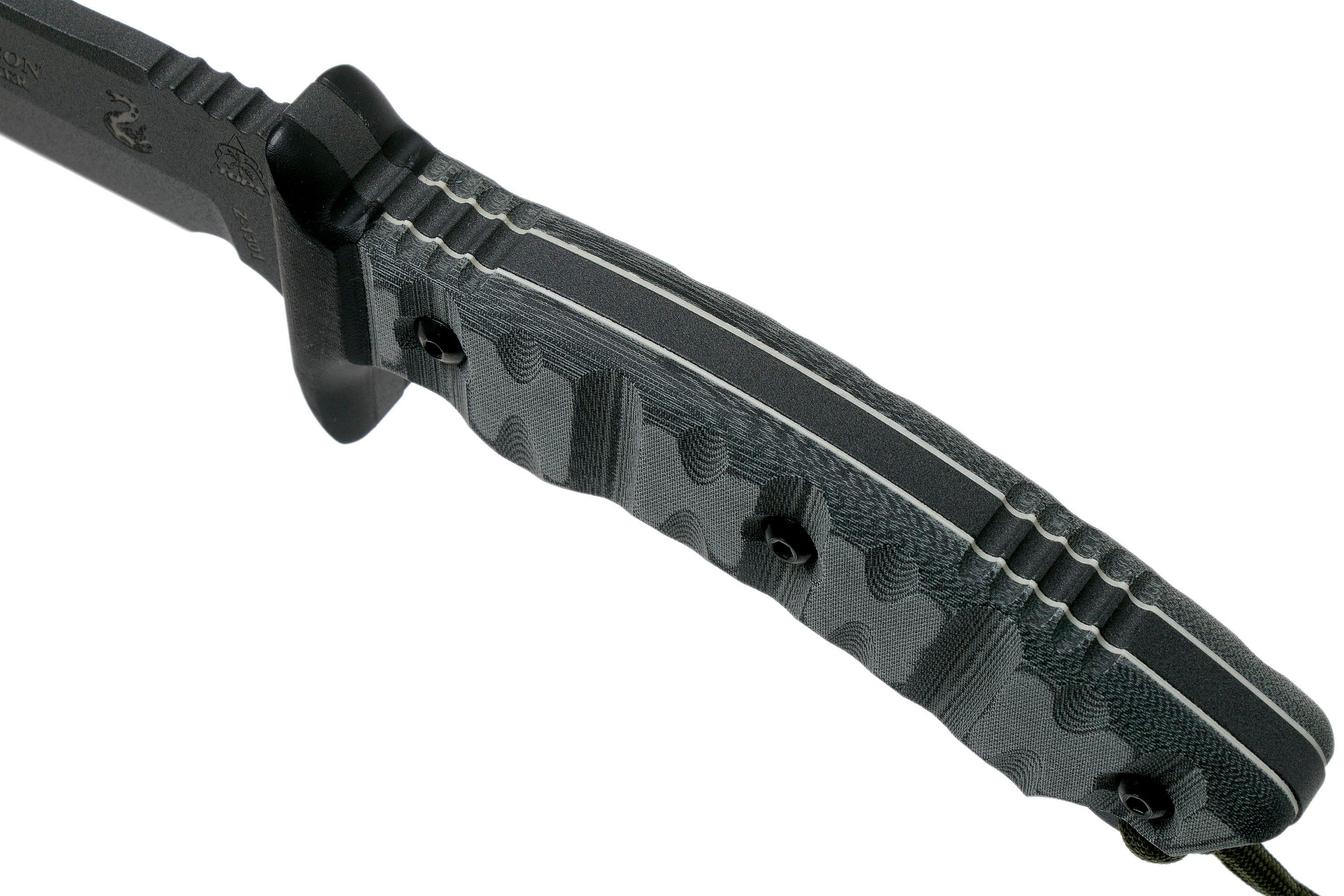 TOPS Knives Apache Falcon AFAL-01 survival knife, Snake Blocker design ...