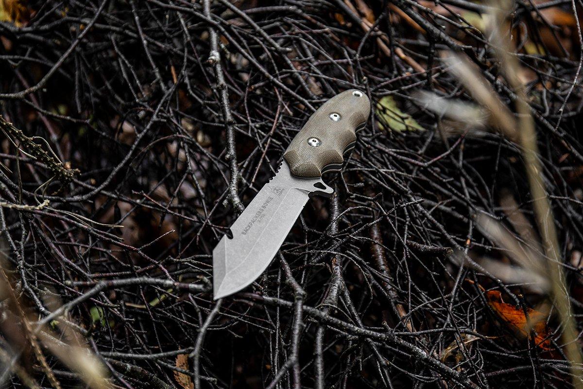 TOPS Knives Backpacker's Bowie BPB-01 fixed knife | Advantageously ...