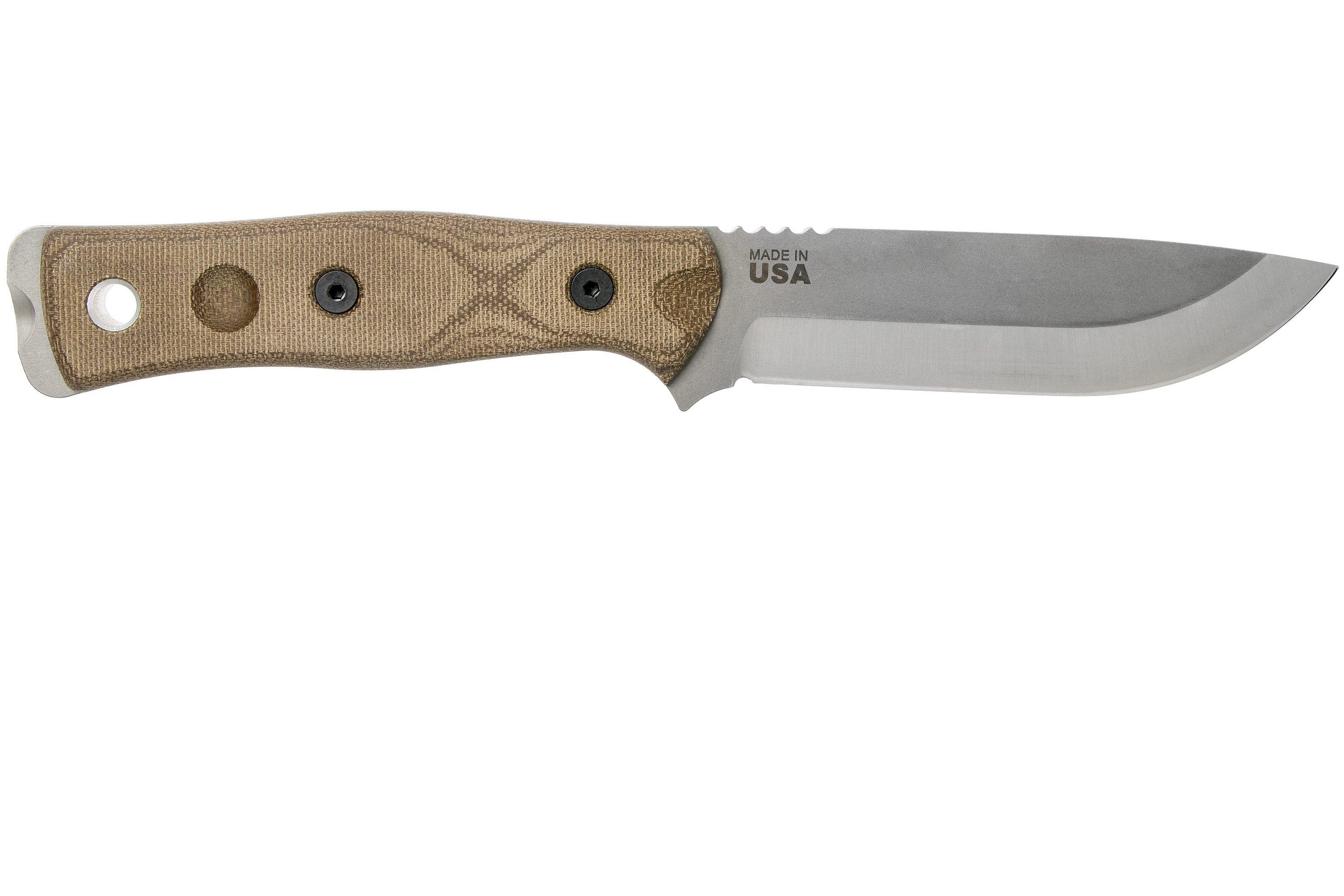 TOPS Knives B.O.B. Fieldcraft 154CM Green Canvas Micarta BROS-154-GCM ...