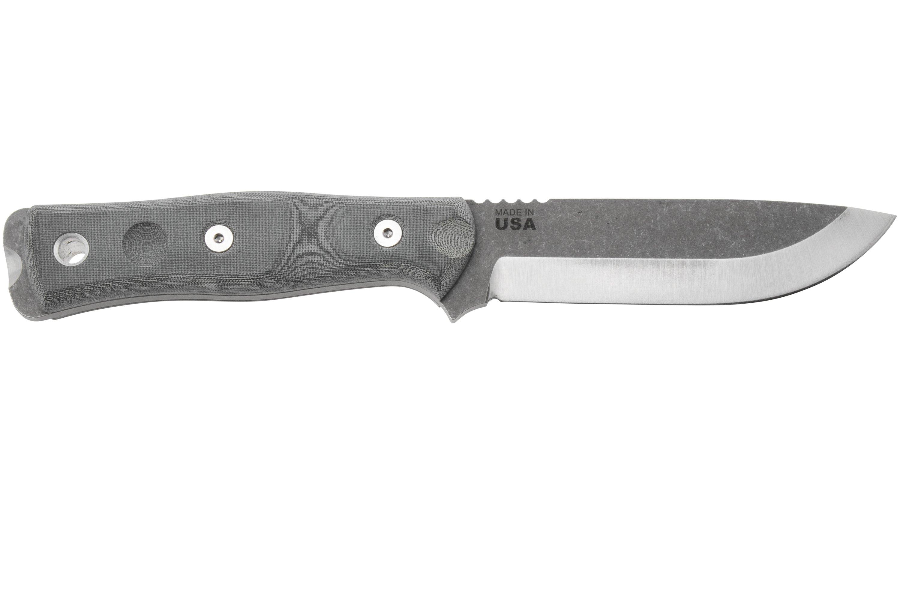 TOPS Knives Fieldcraft B.O.B. BROS-TBF BLM, 1095 Tumbled Finish, Black ...