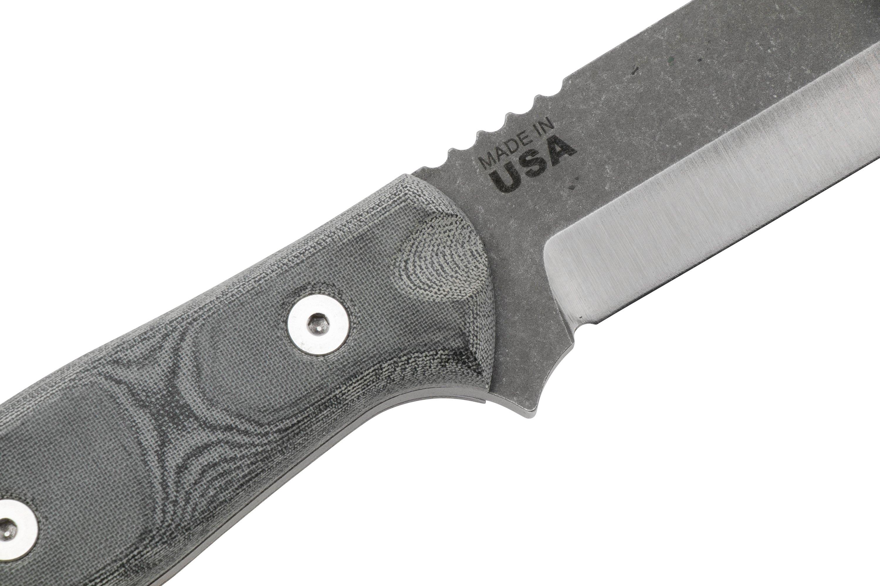 TOPS Knives Fieldcraft B.O.B. BROS-TBF BLM, 1095 Tumbled Finish, Black ...