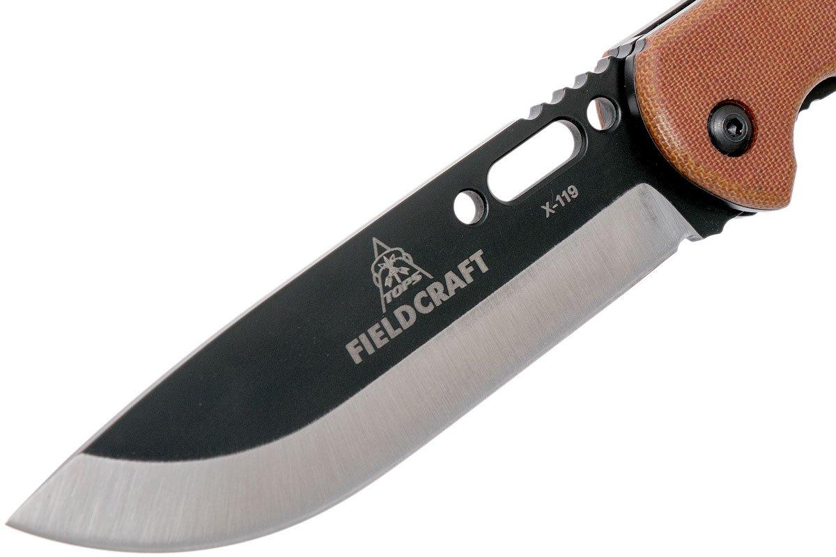 TOPS Fieldcraft Folder bushcraft pocket knife FCF-01, Leo Espinoza ...