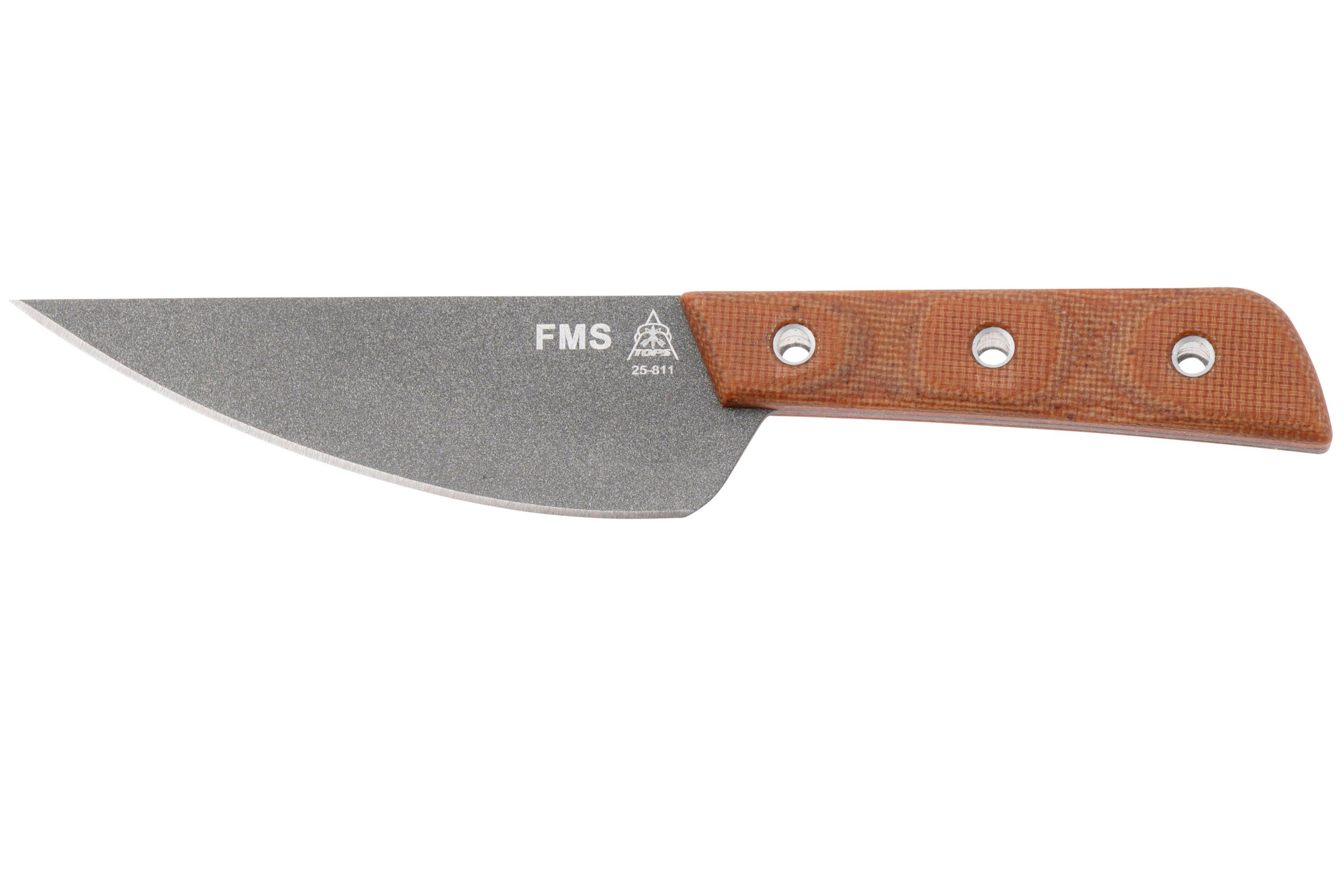 TOPS Knives Frog Market Special Mini FMSM-01, 1095 Tungsten Cerakote ...