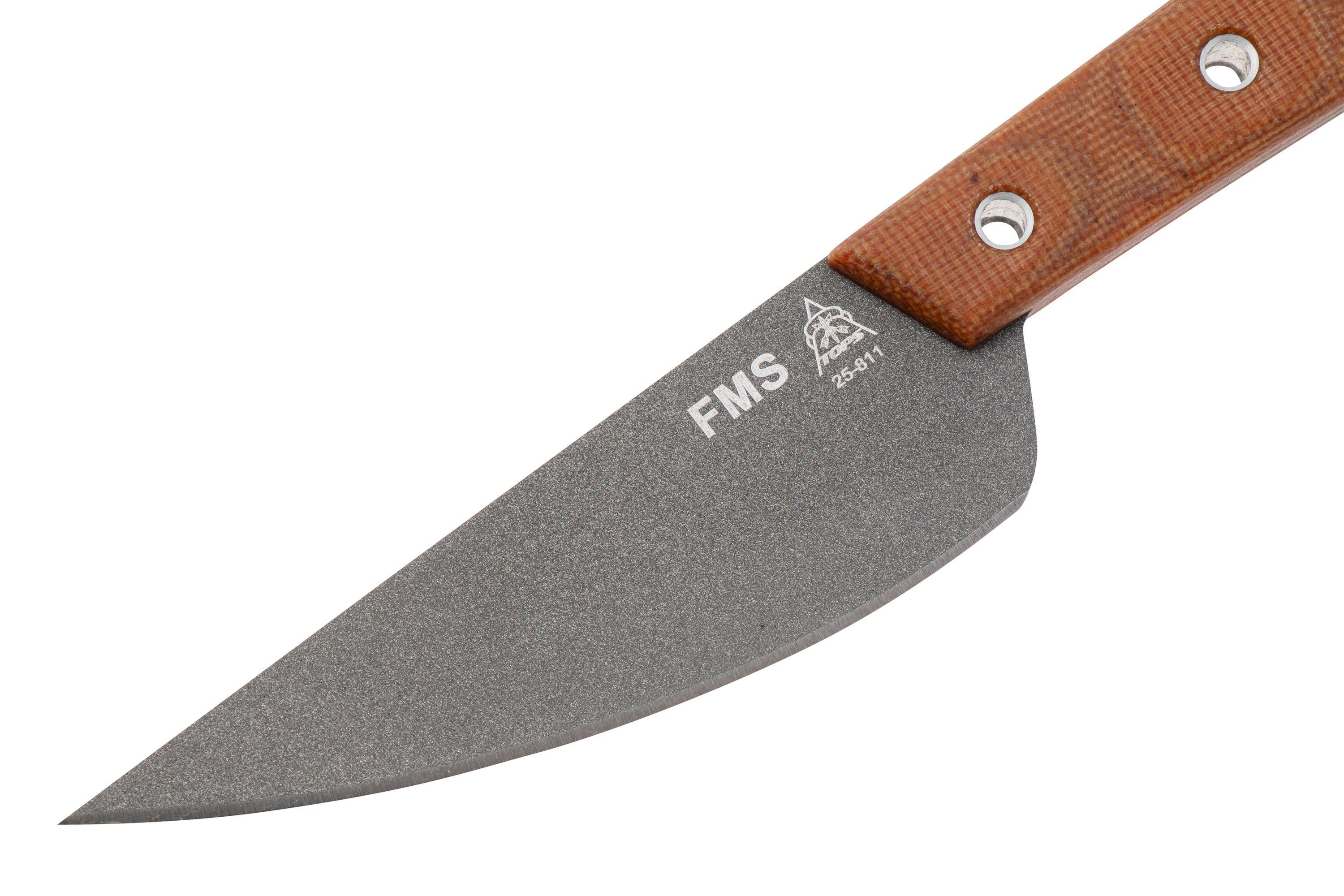 TOPS Knives Frog Market Special Mini FMSM-01, 1095 Tungsten Cerakote ...