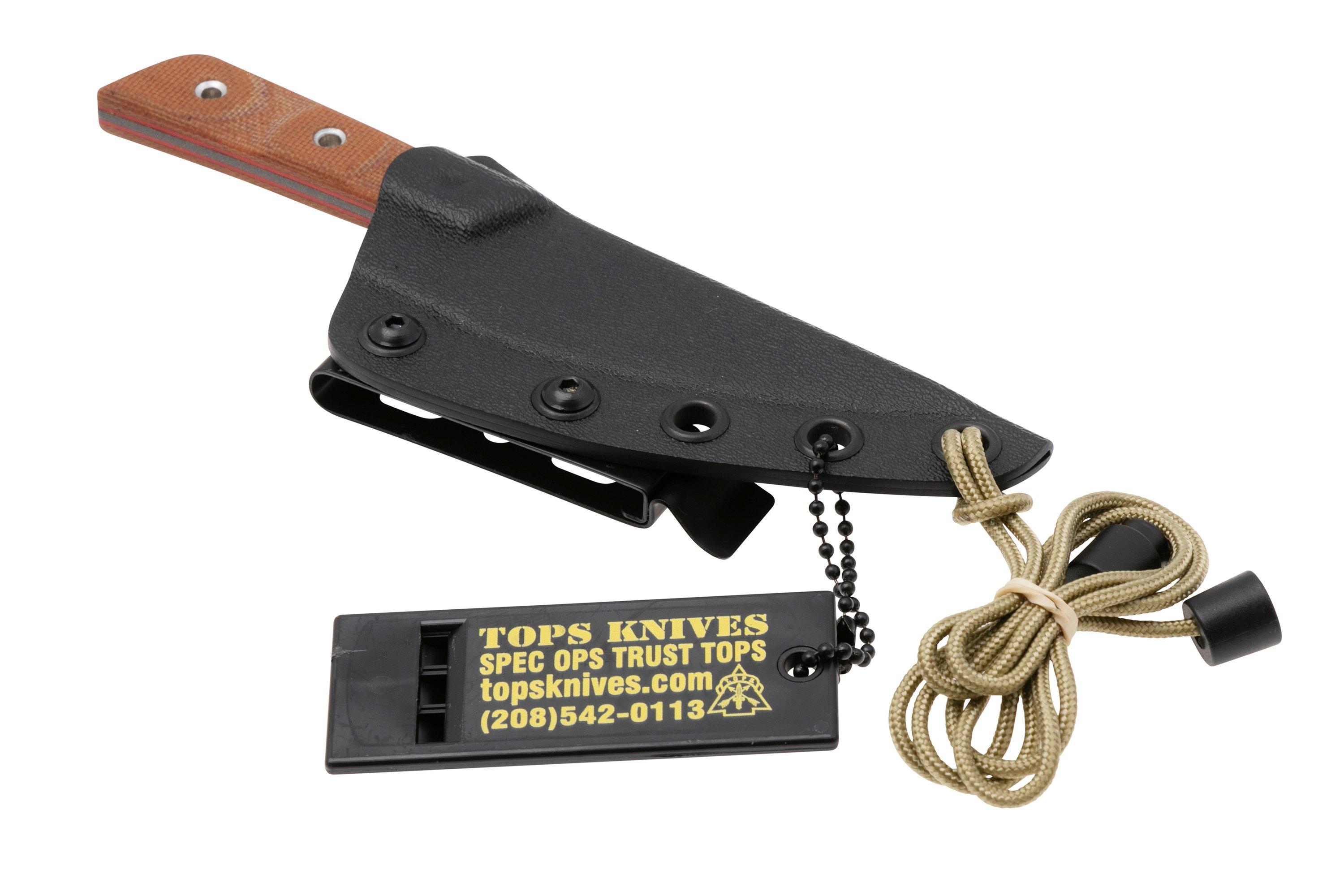 TOPS Knives Frog Market Special Mini FMSM-01, 1095 Tungsten Cerakote ...