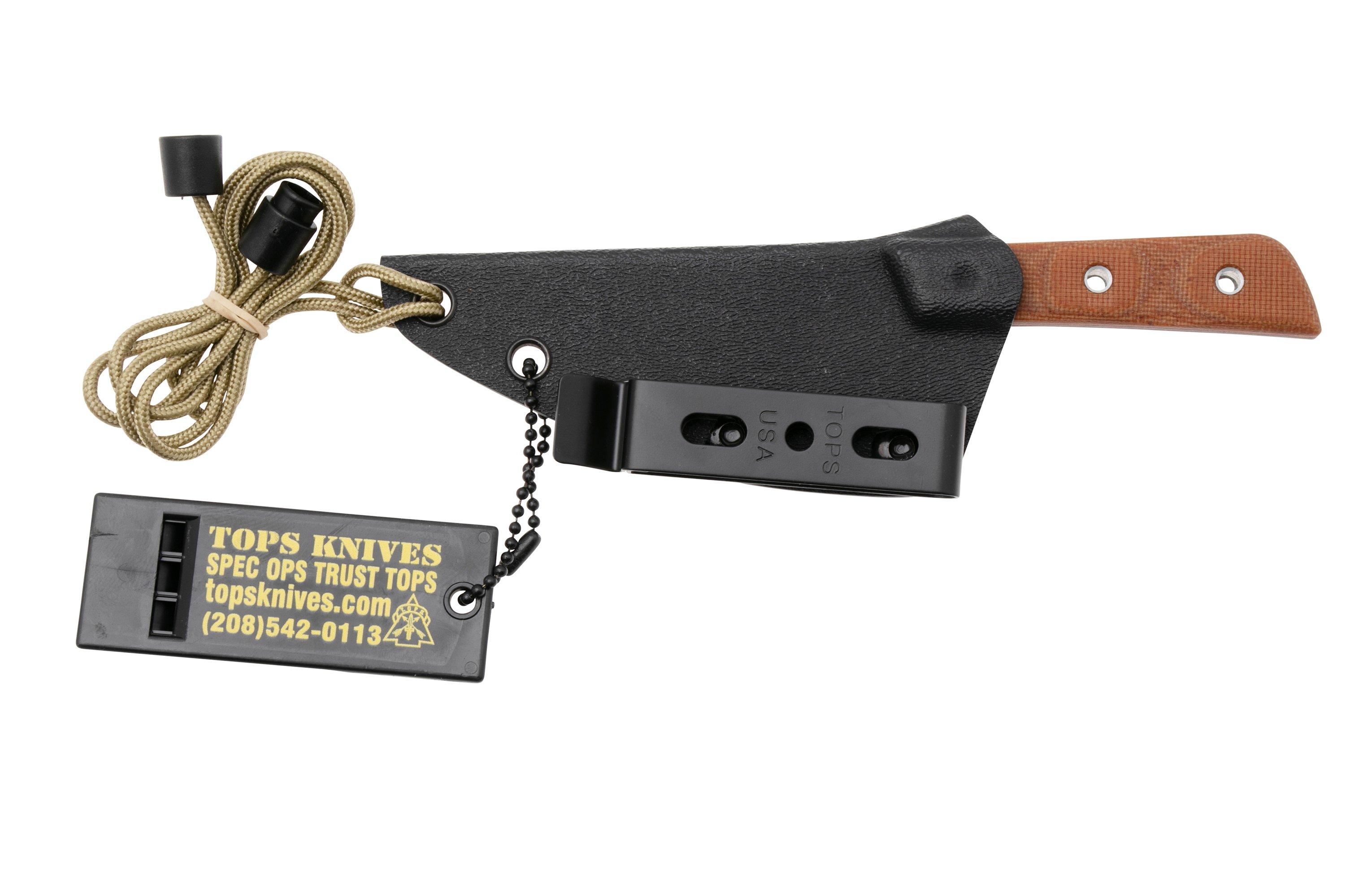 TOPS Knives Frog Market Special Mini FMSM-01, 1095 Tungsten Cerakote ...