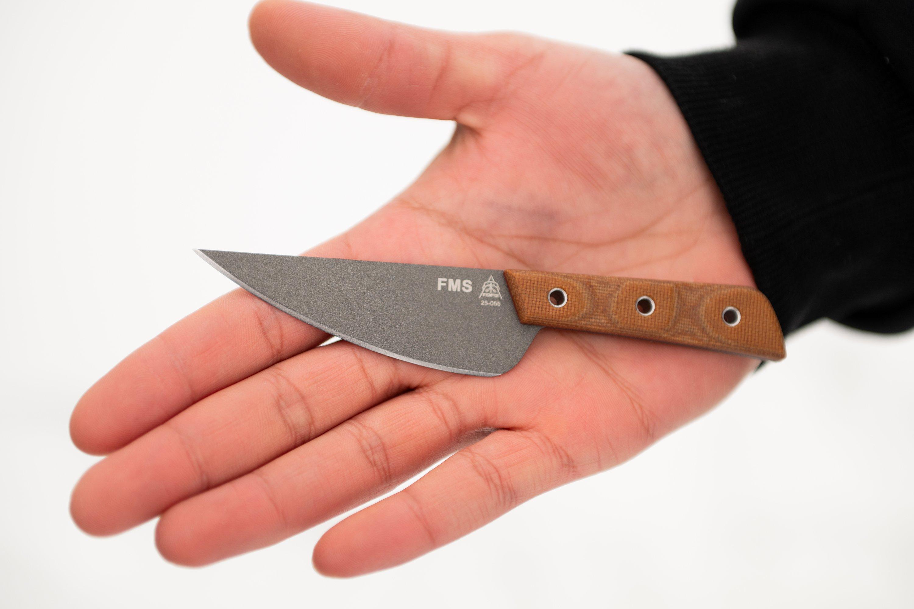 TOPS Knives Frog Market Special Mini FMSM-01, 1095 Tungsten Cerakote ...