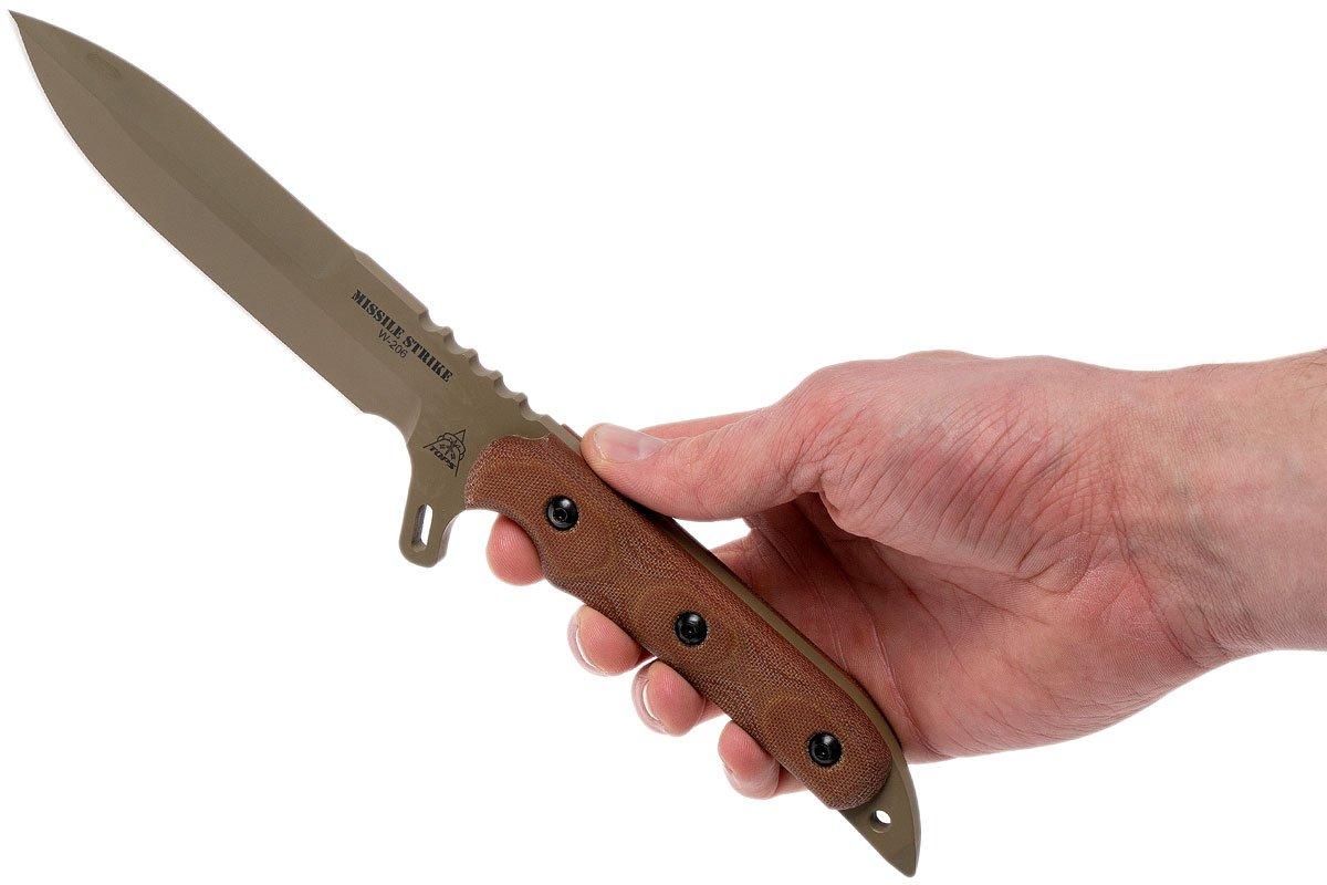 TOPS Missile Strike MISS-01 feststehendes Messer, Kelly McCulley Design ...