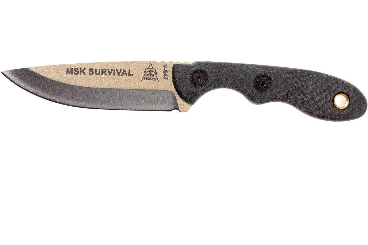 TOPS Knives Mini Scandi Survival knife, MSK-SURV | Advantageously ...
