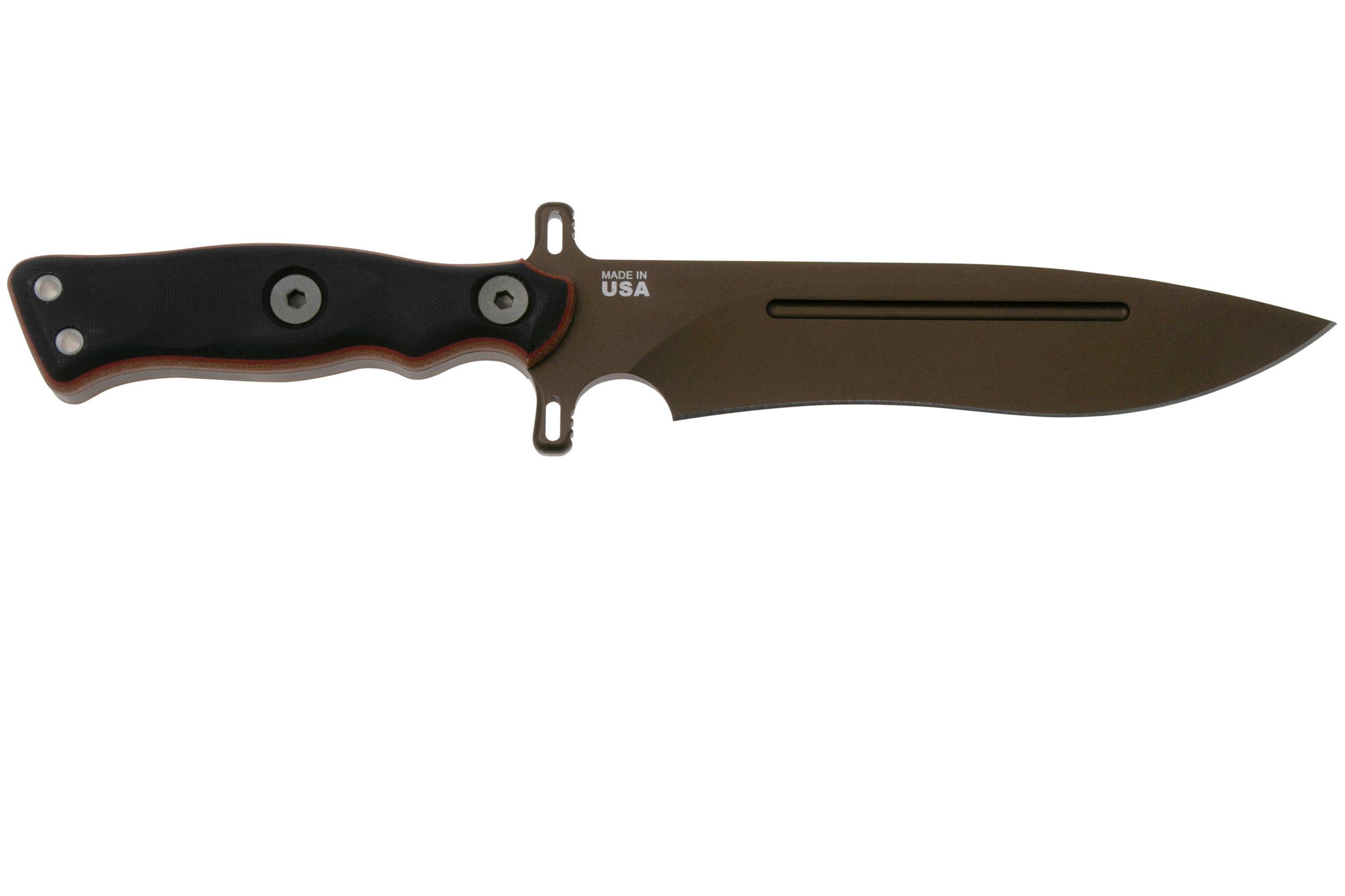 TOPS Knives Operator 7 OP7-03 Midnight Bronze, survival knife ...