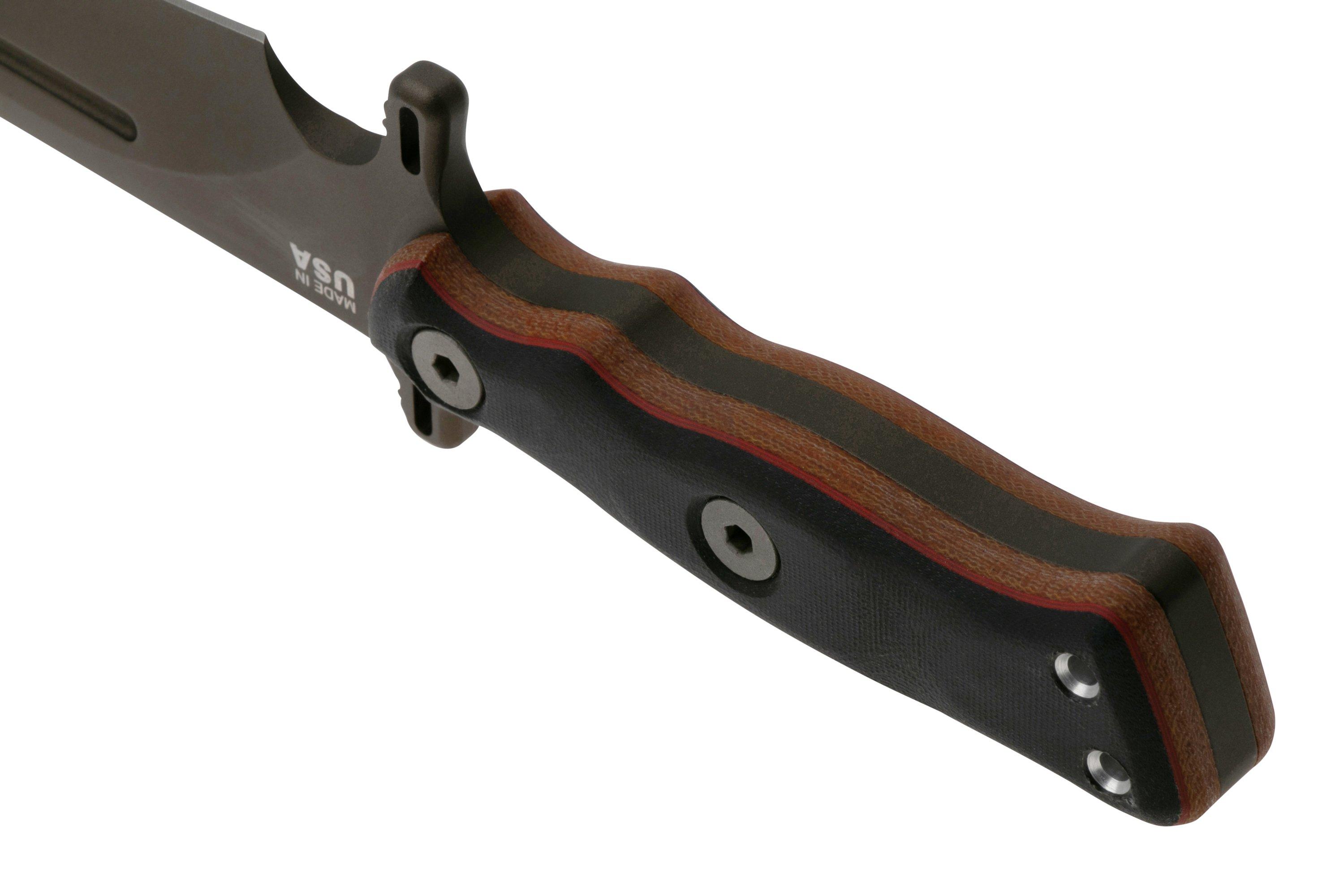 TOPS Knives Operator 7 OP7-03 Midnight Bronze, survival knife ...