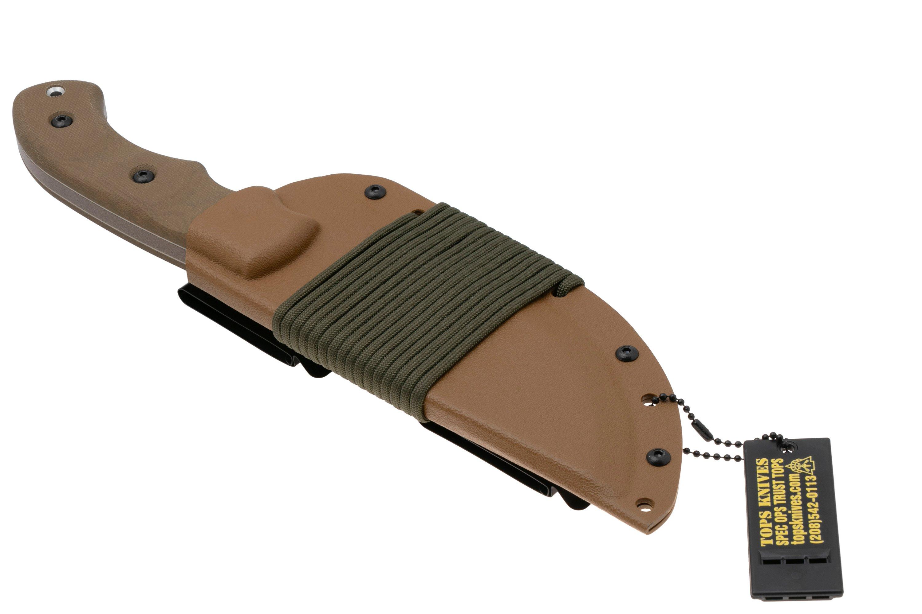 TOPS Knives TBT01-TAN Tom Brown Tracker #1 Large TBT01-TAN Coyote Tan ...