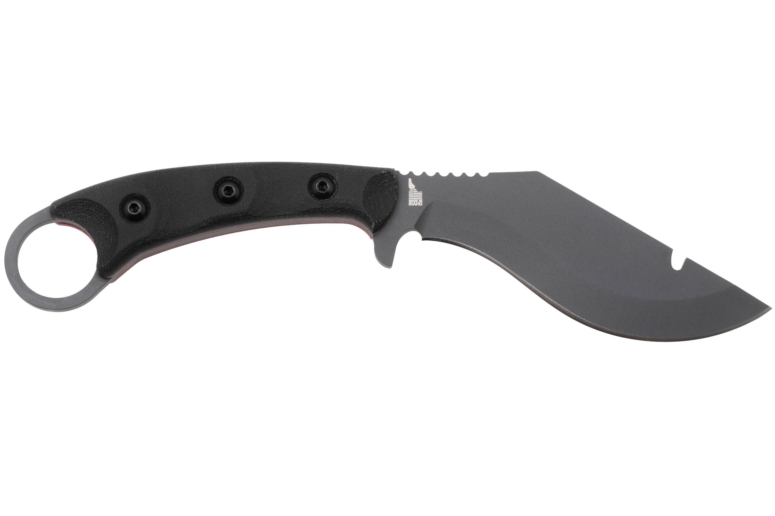 TOPS Knives Trailhead Kukri TDKR-01, 1095 Sniper Gray, Black Canvas ...