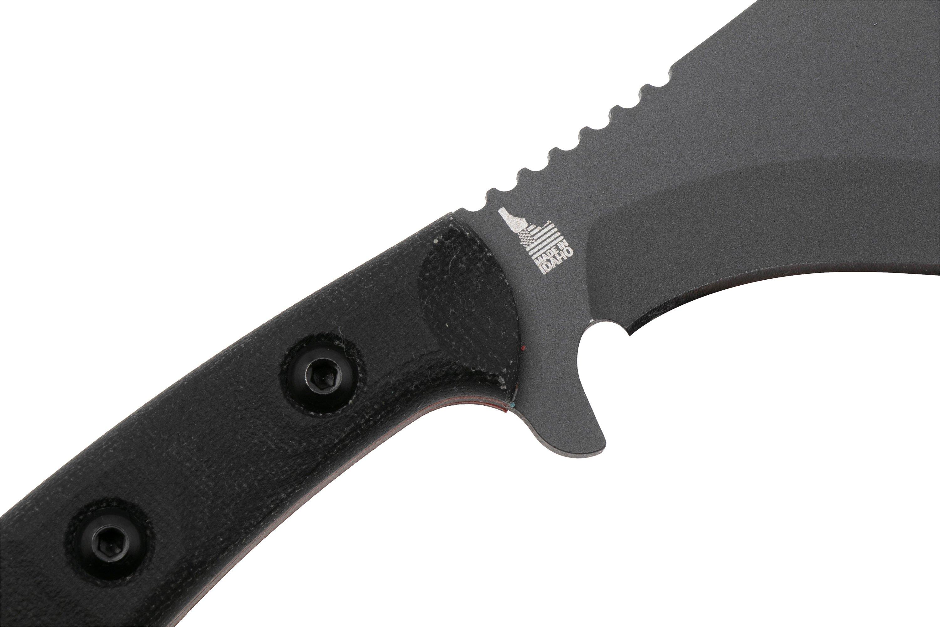 TOPS Knives Trailhead Kukri TDKR-01, 1095 Sniper Gray, Black Canvas ...