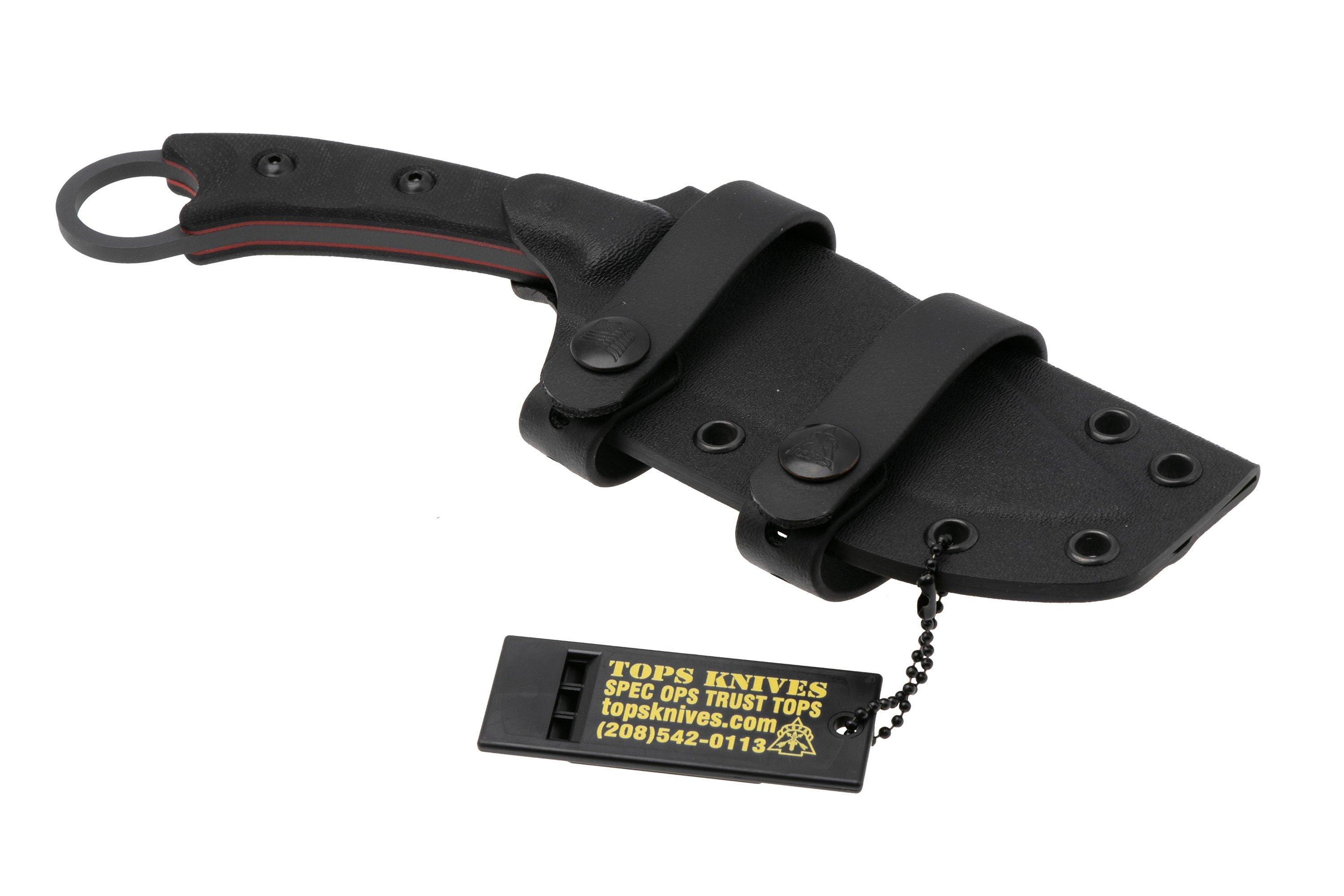 TOPS Knives Trailhead Kukri TDKR-01, 1095 Sniper Gray, Black Canvas ...