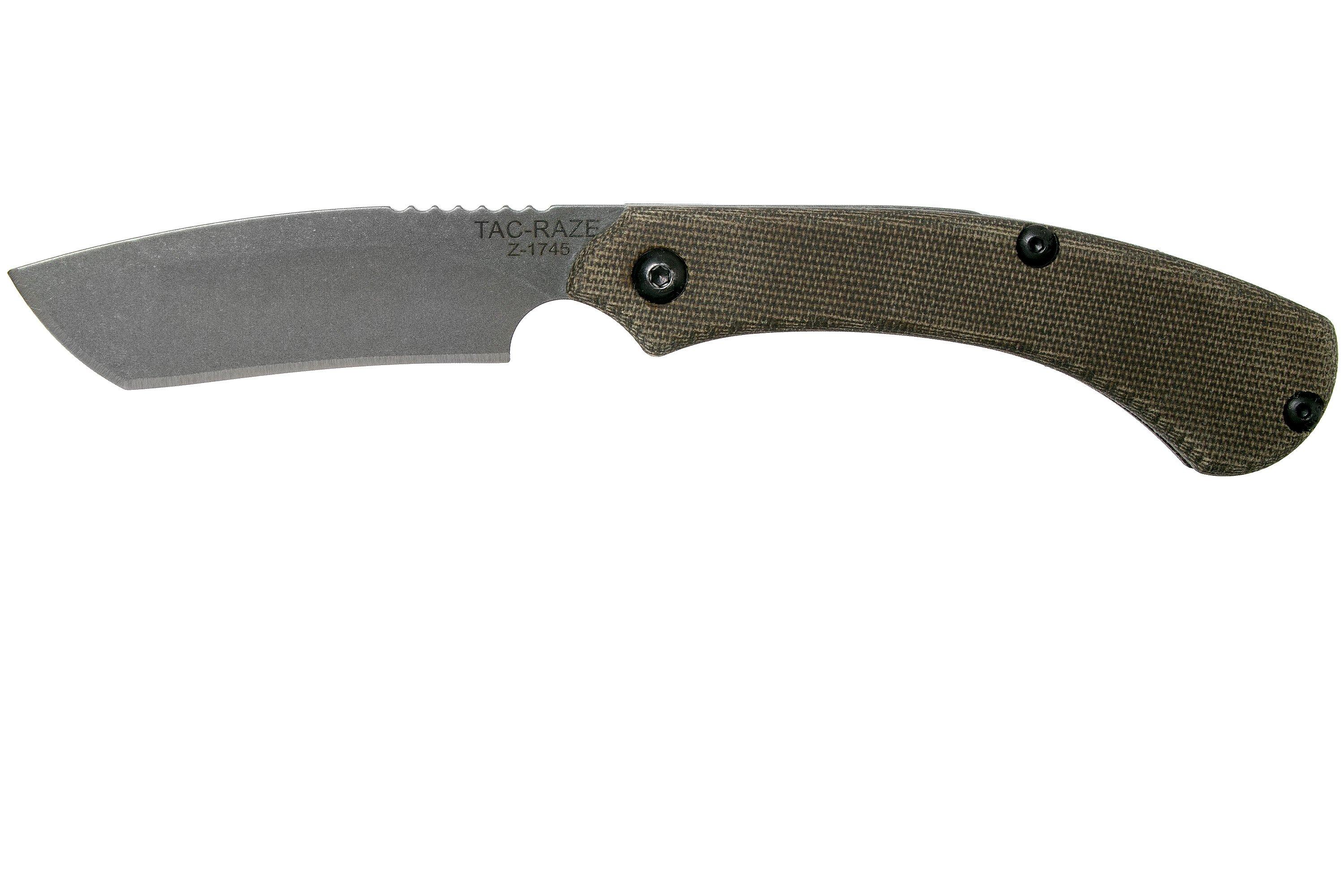 TOPS Tac-Raze 4 Tanto TRAZ-04 Micarta, Friction Folder pocket knife ...