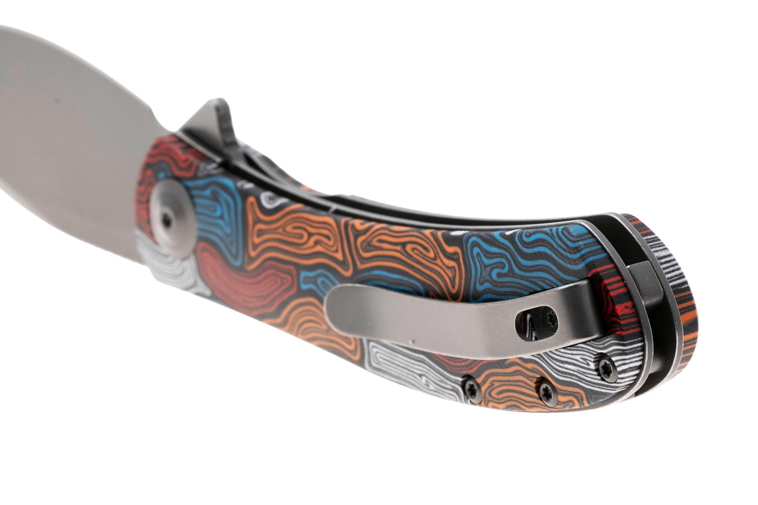 Trollsky Knives Mandu Evo MTE009 Stonewashed 14C28N, Kaleidoscope ...