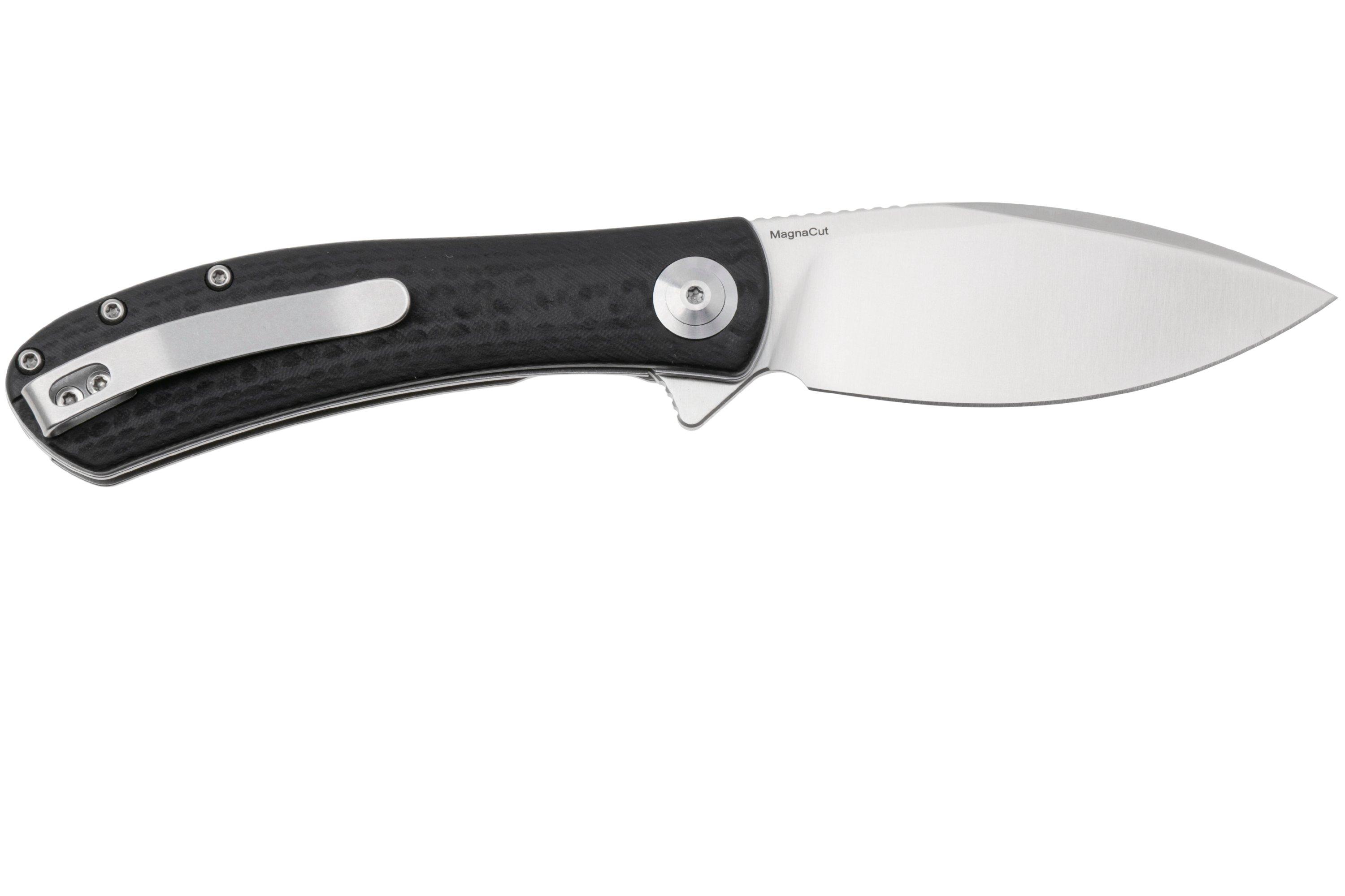 Trollsky Knives Mandu Evo MTE013 Satin MagnaCut, Black CarbonTex G10 ...