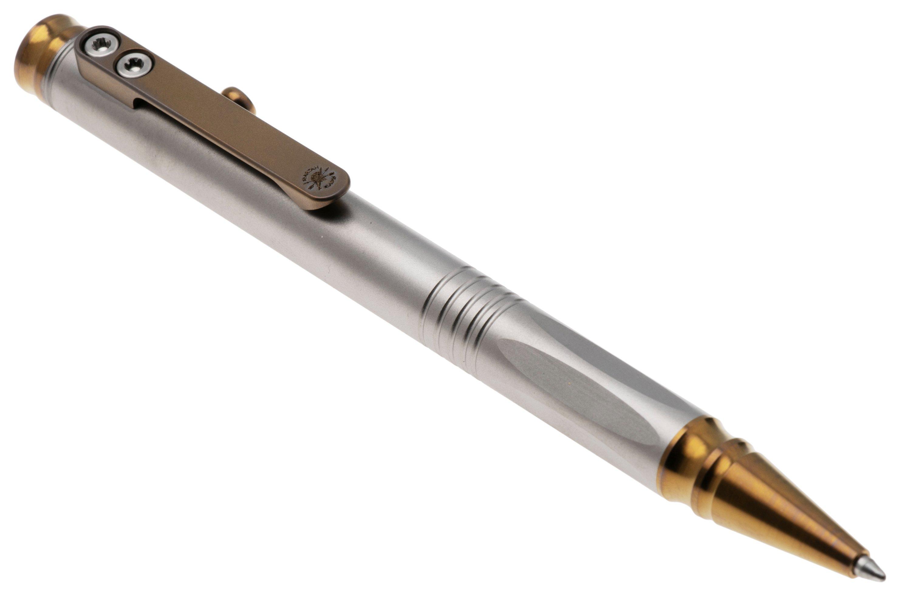 Spartan Blades Grafi Bolt Action Pen, Bronze Titanium, everyday carry ...
