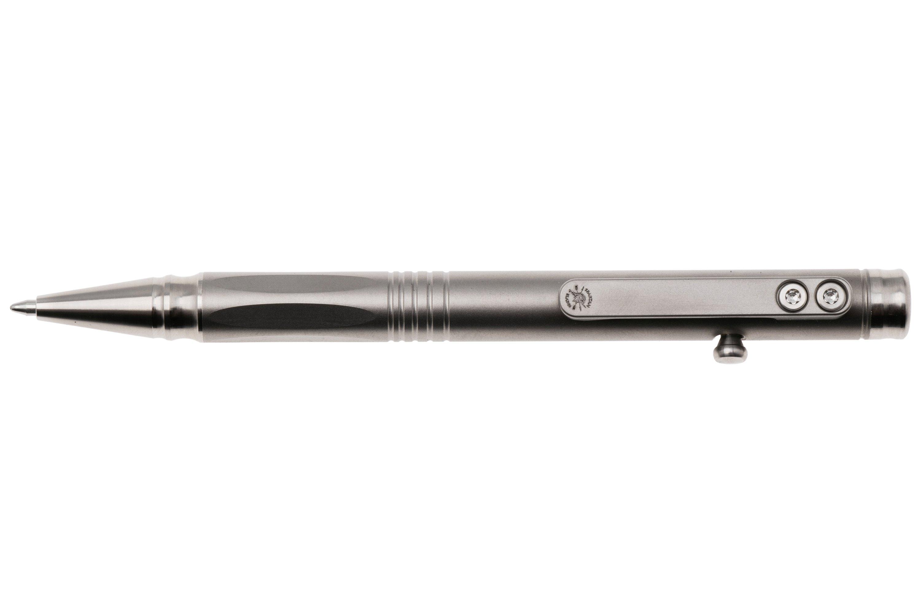Spartan Blades Grafi Bolt Action Pen, Grey Titanium, everyday carry pen ...