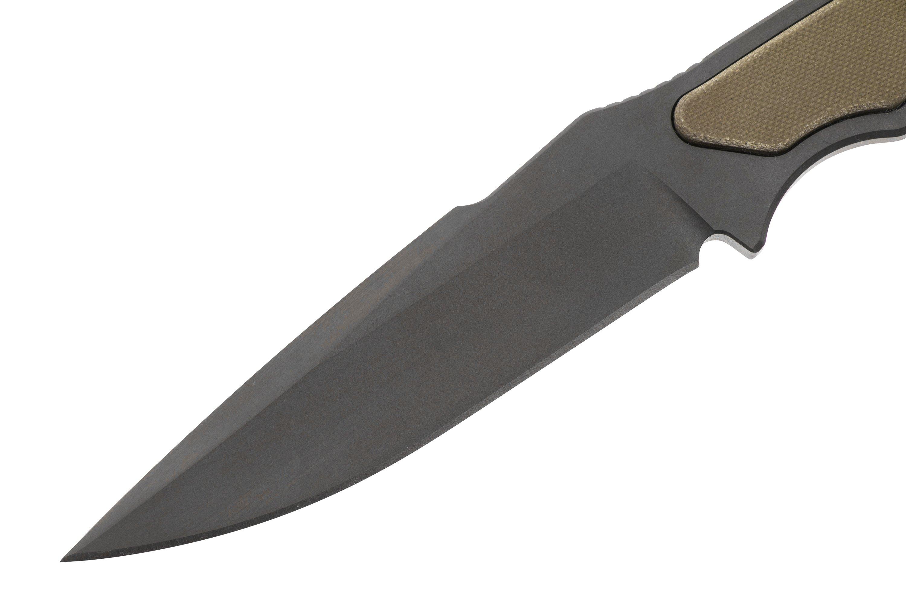 Spartan Blades Phrike SB17 Black, Green G10, cuchillo fijo con funda de ...