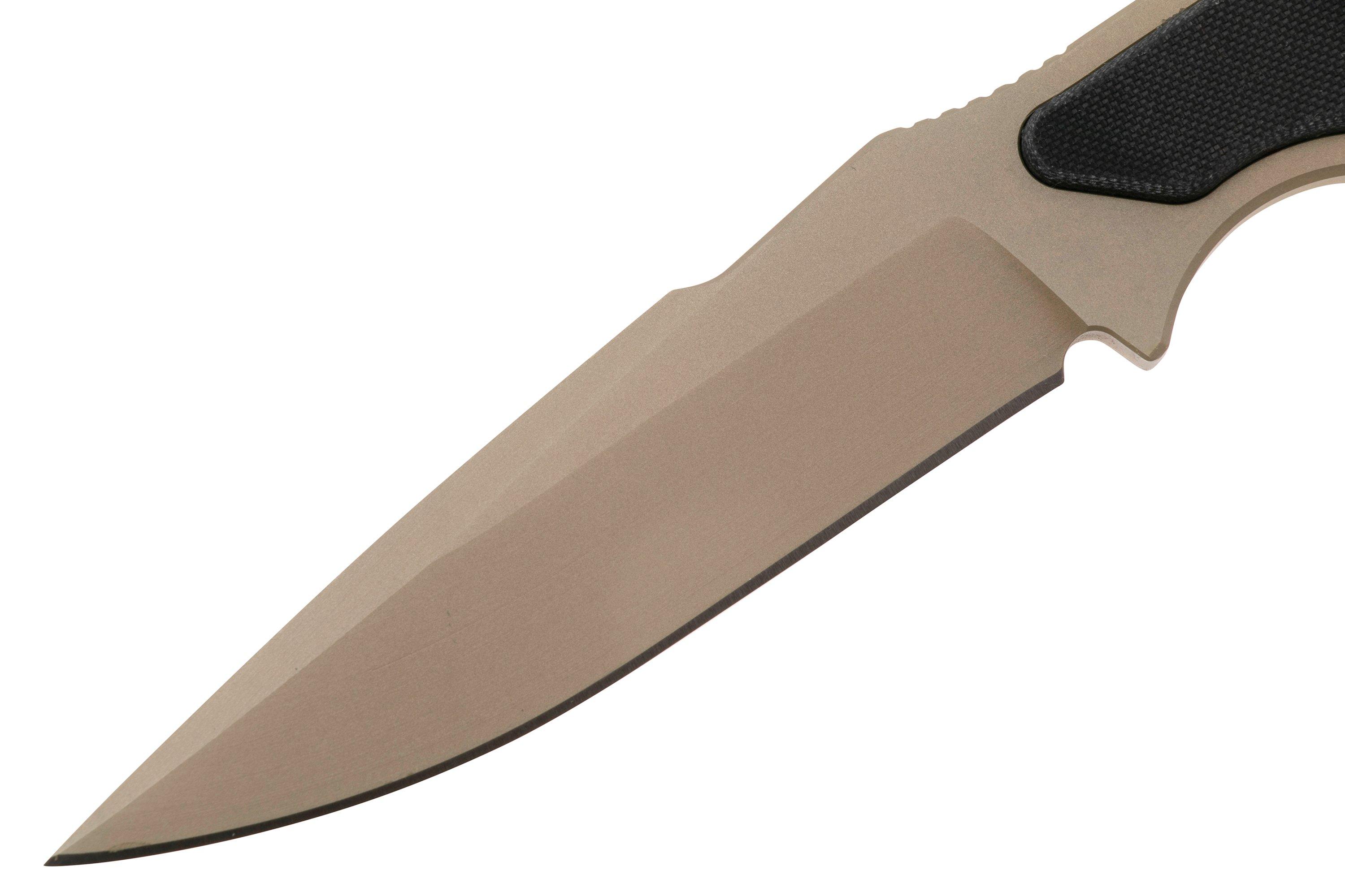 Spartan Blades Phrike SB17 Flat Dark Earth, Black G10, cuchillo fijo ...