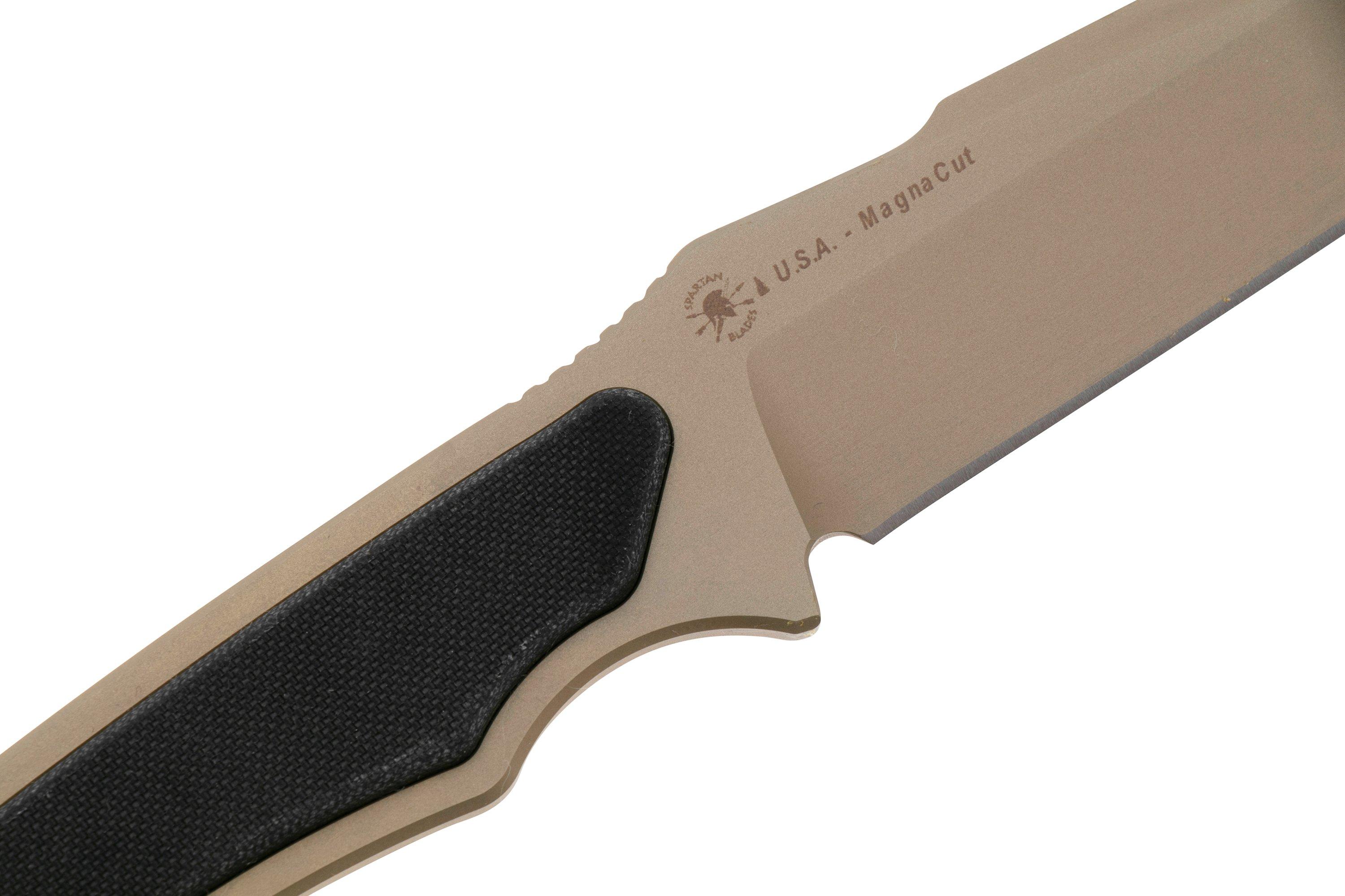 Spartan Blades Phrike SB17 Flat Dark Earth, Black G10, cuchillo fijo ...