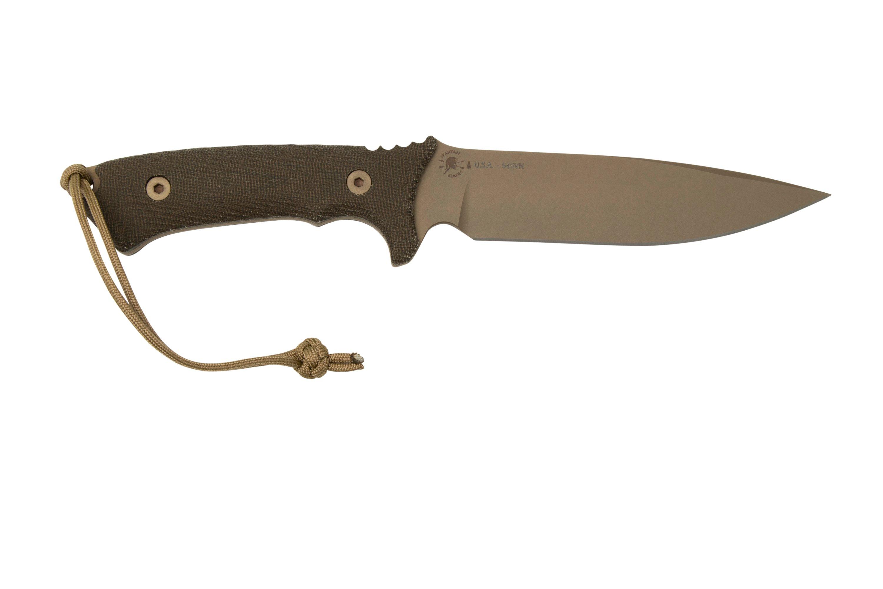 Spartan Harsey Difensa SB19DEGRNLTN Flat Dark Earth, Green Micarta ...