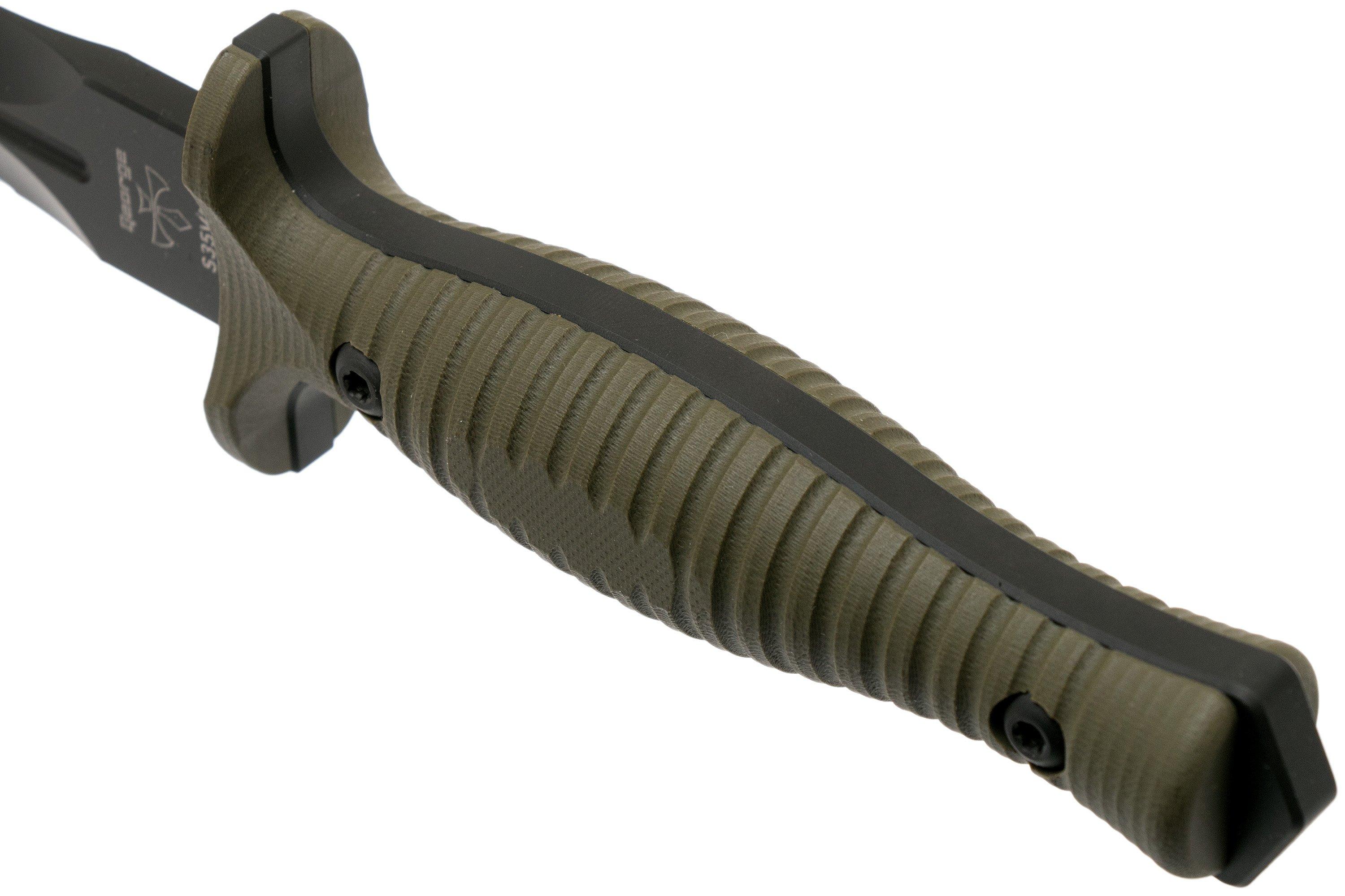 Spartan Blades George V14 Dagger Black Blade, Green Handle ...