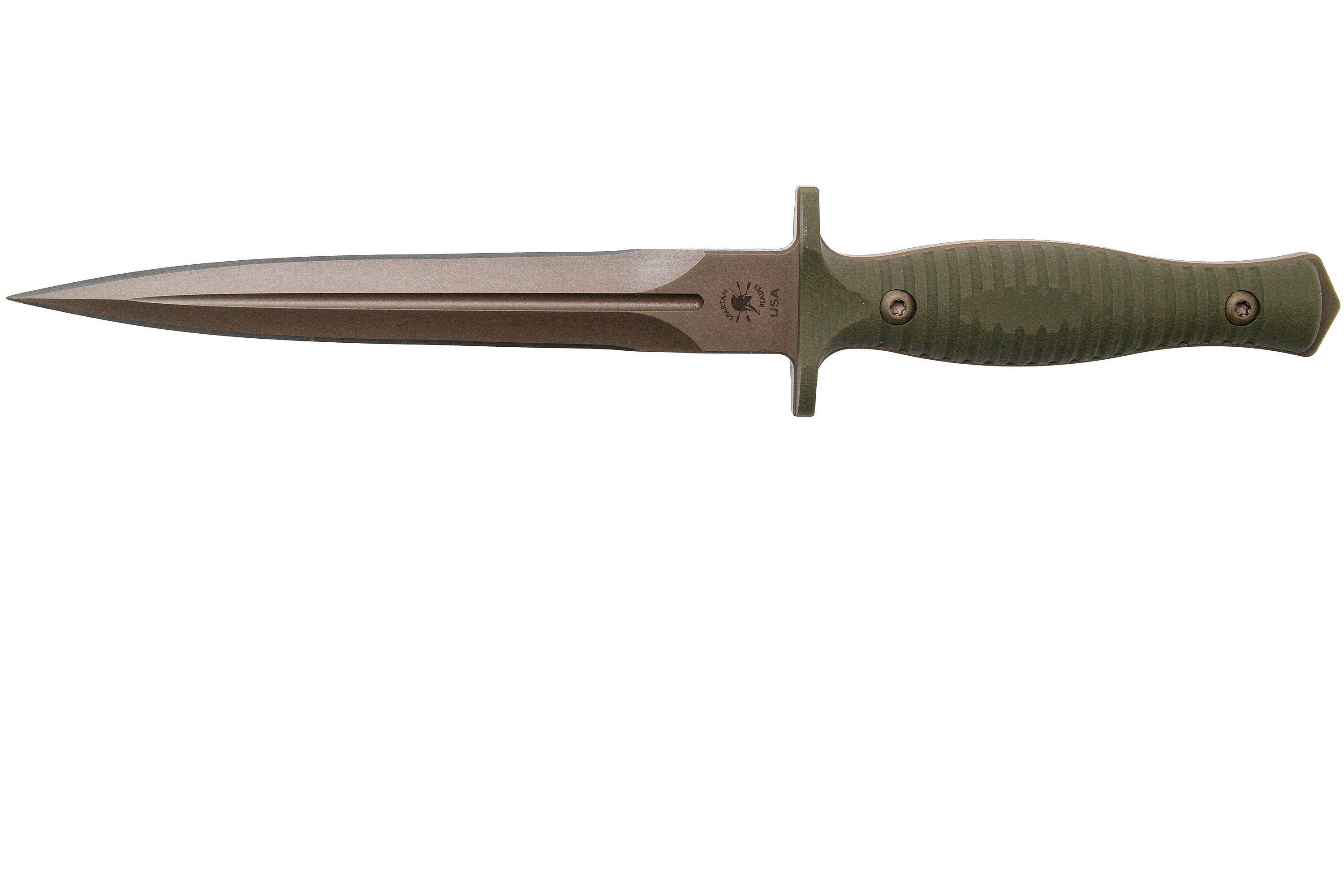 Spartan Blades George V14 Dagger FDE Blade, Olive Handle ...