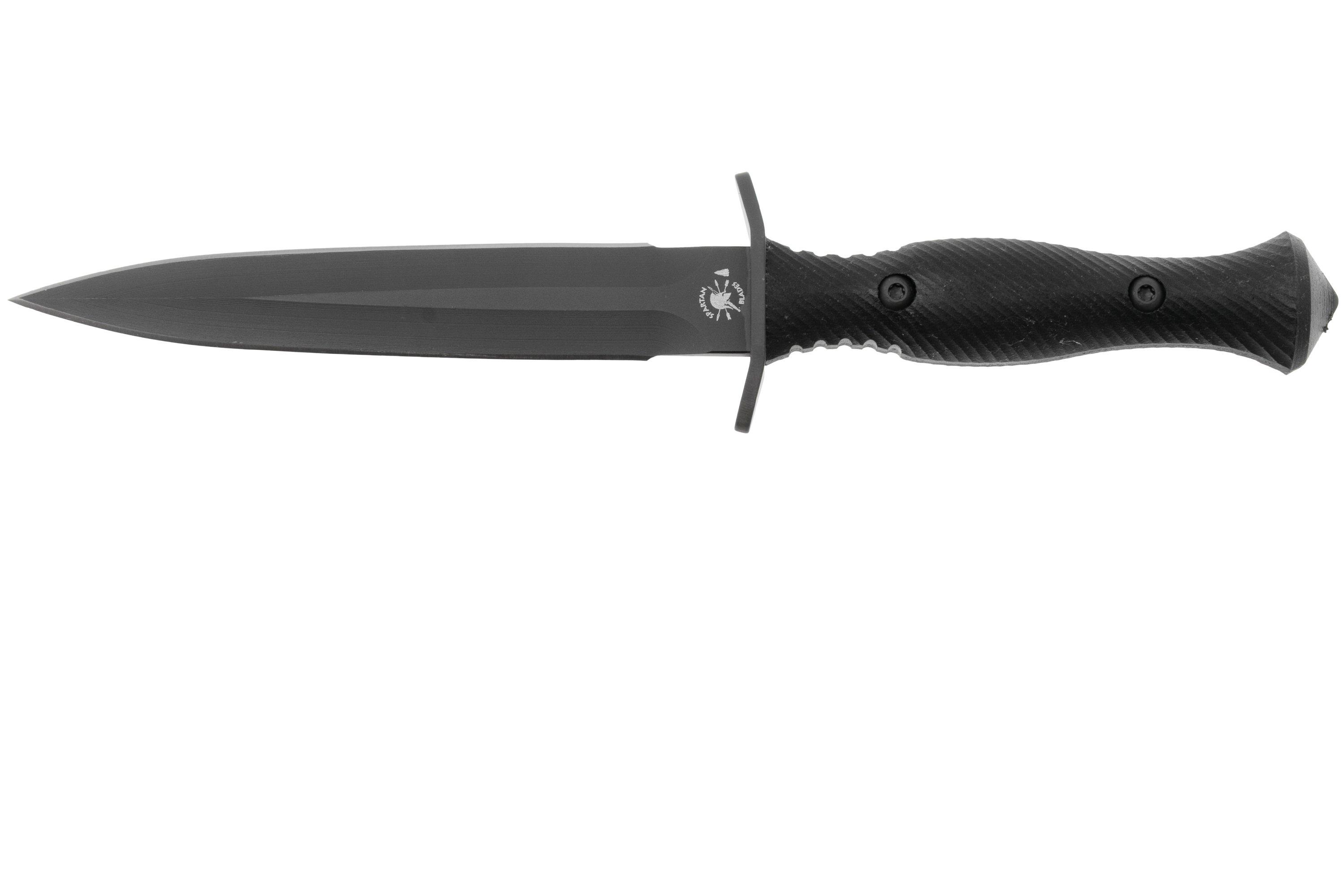Spartan Blades Harsey Dagger SB49BKBKKYBK Black, Black Micarta, dagger ...