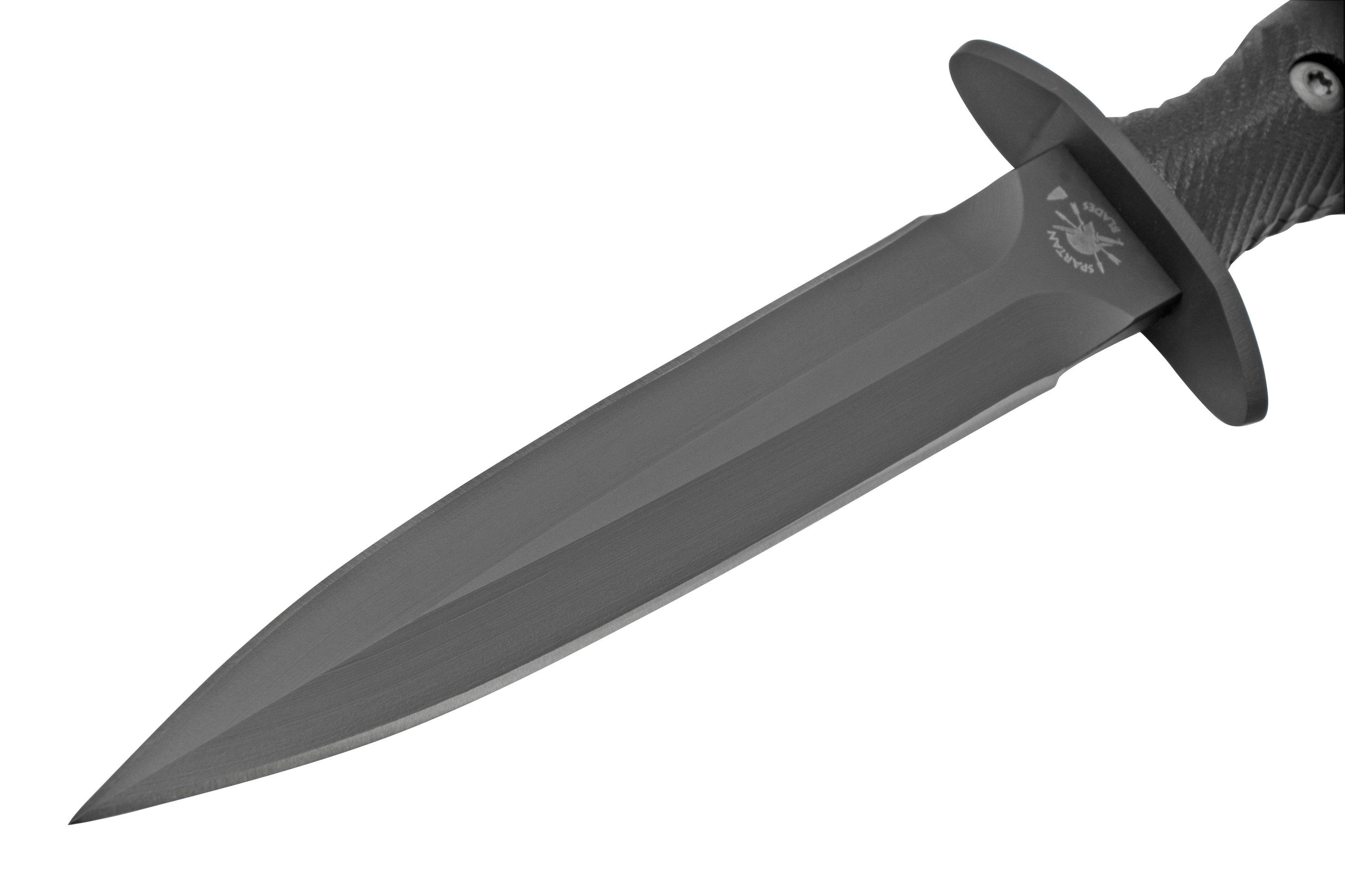 Spartan Blades Harsey Dagger Black Blade, Black Handle | Advantageously ...