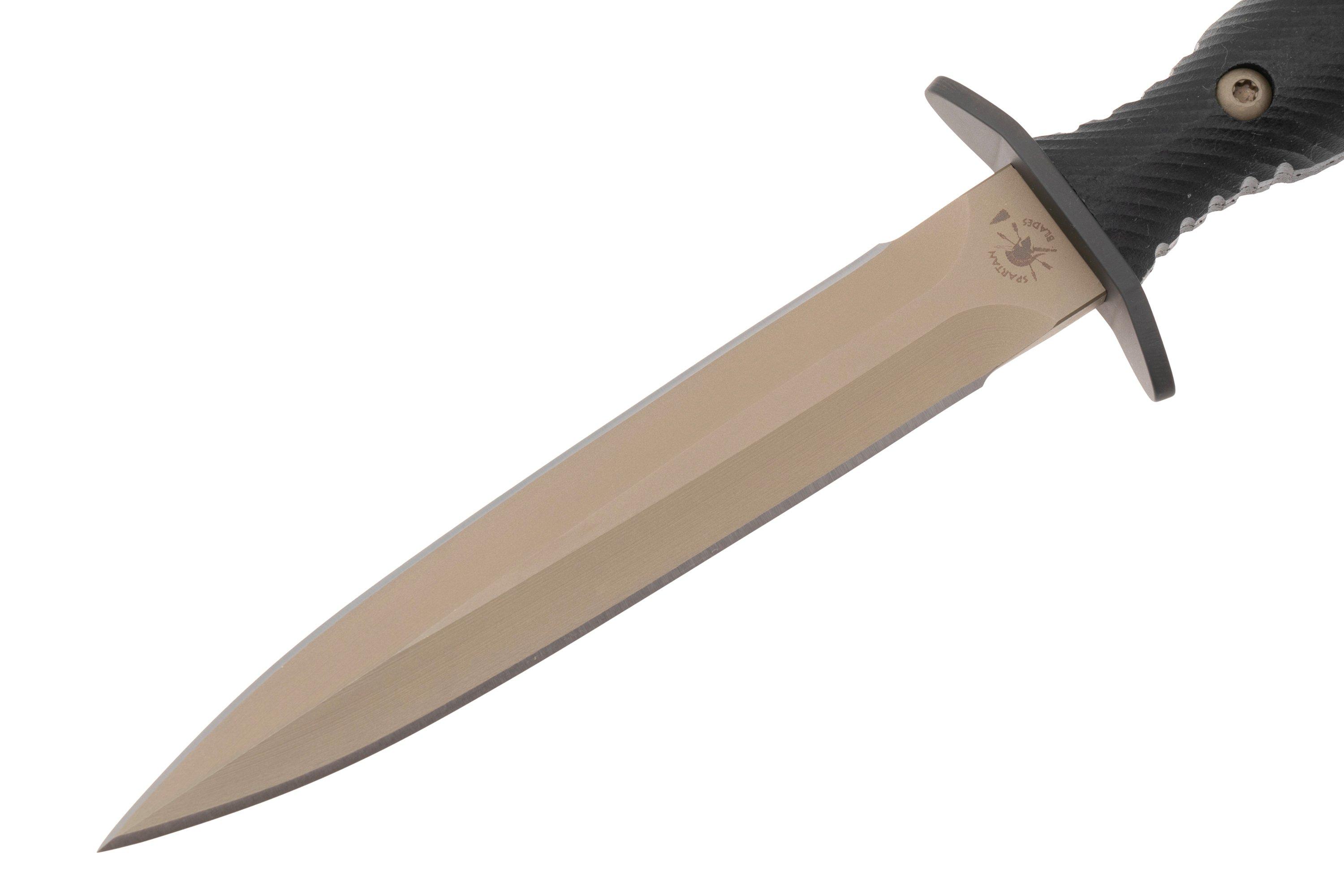Spartan Blades Harsey Dagger SB49DEBKKYTN Flat Dark Earth, Black ...