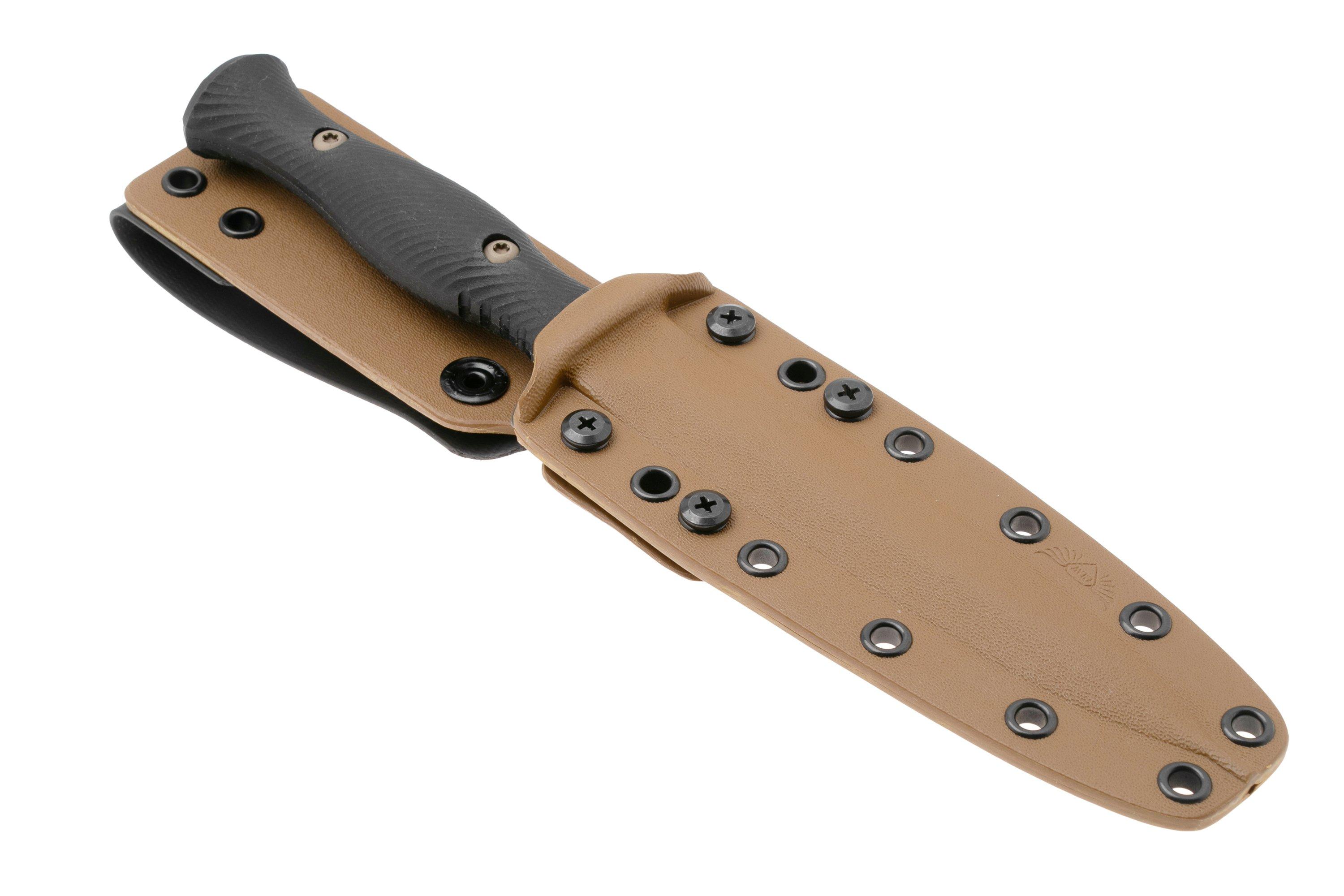 Spartan Blades Harsey Dagger SB49DEBKKYTN Flat Dark Earth, Black ...