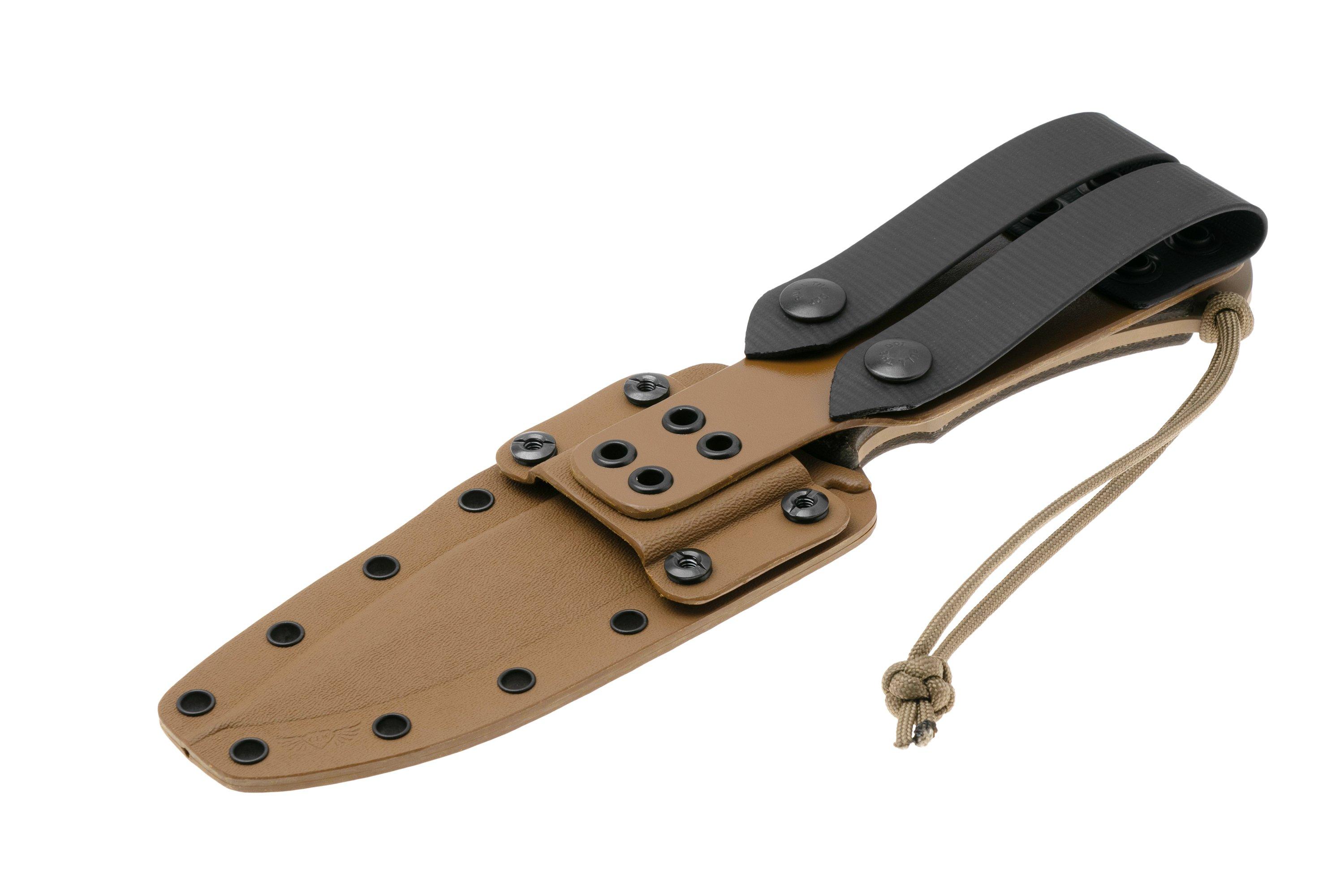 Spartan Blades Horkos SB4DEGRKYTN Flat Dark Earth, Green Micarta ...