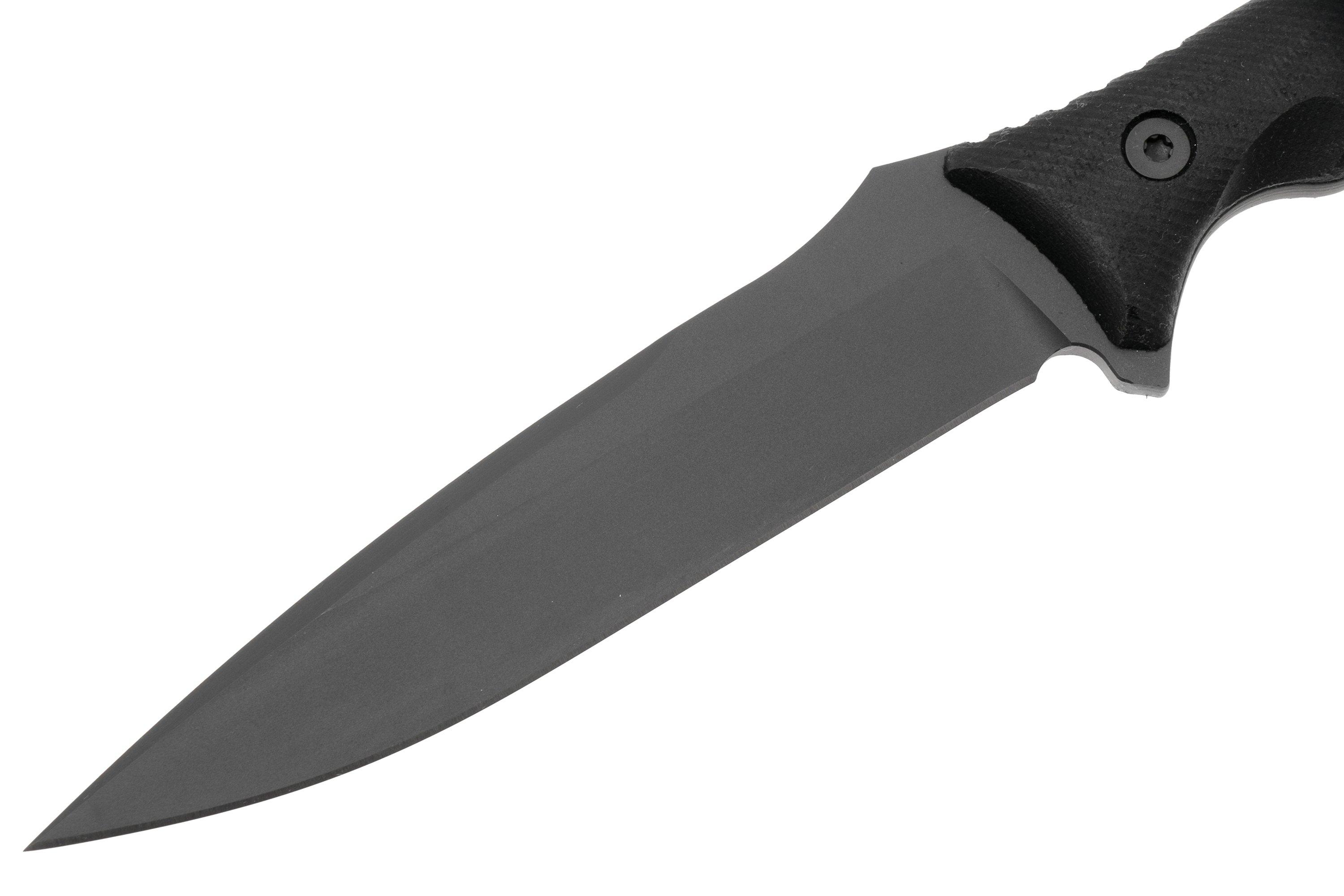Spartan Blades Moros SB53BKBKKYBK Black, Black Micarta, Survival Messer ...