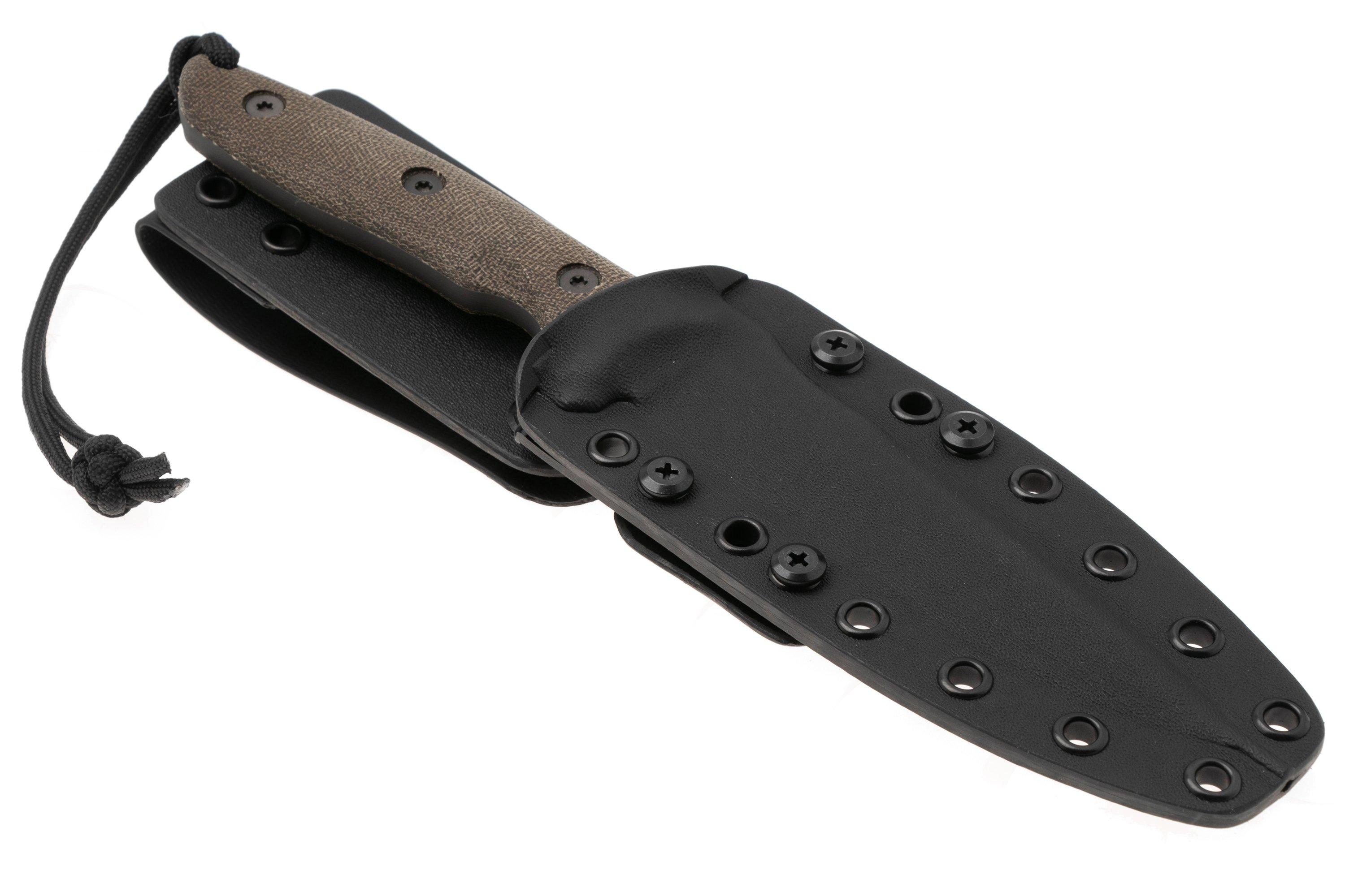 Spartan Blades Moros SB53BKGRKYBK Black, Green Micarta, survival knife ...