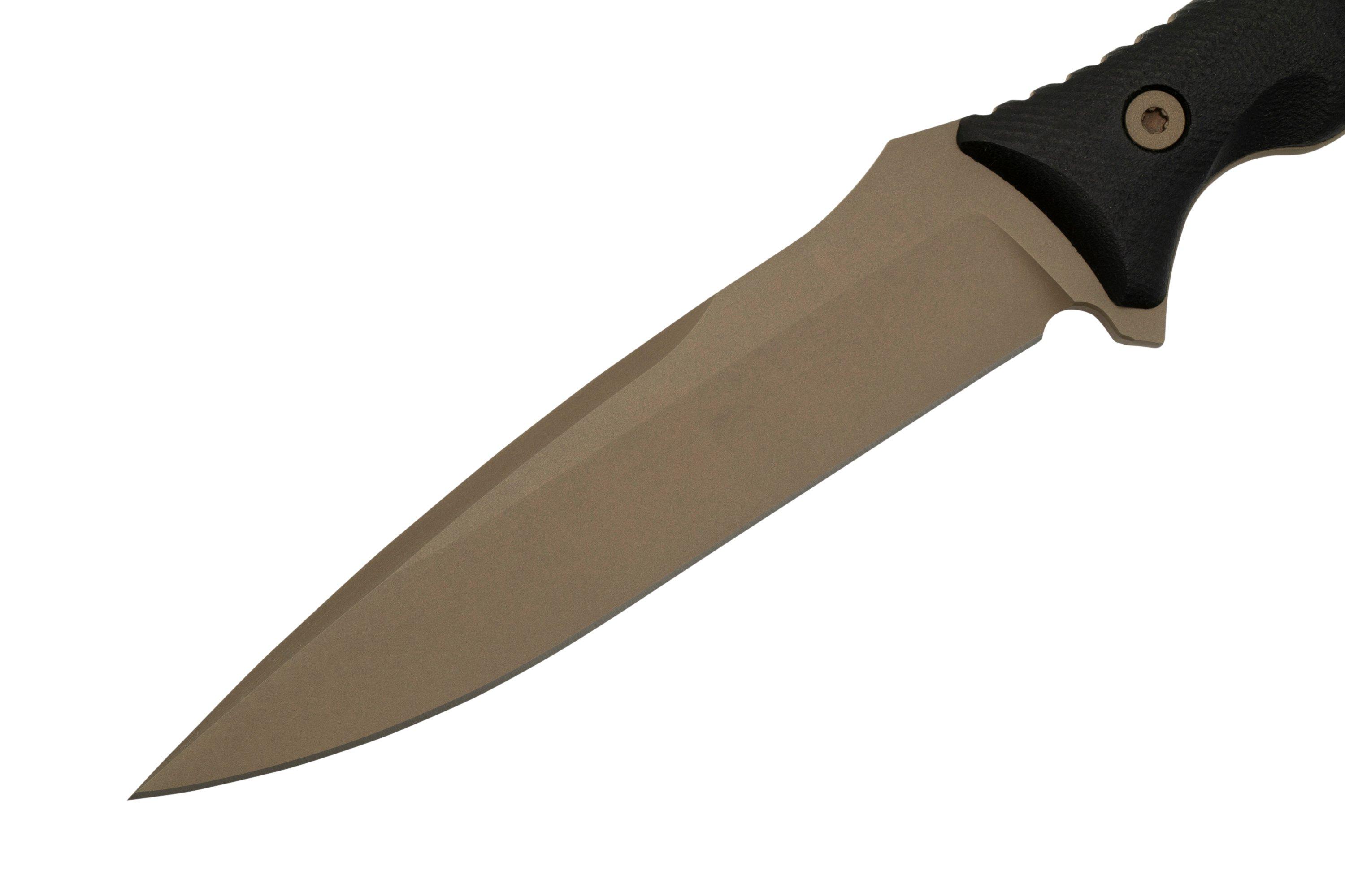 Spartan Blades Moros SB53DEBKNLBK Flat Dark Earth, Black Micarta, Molle ...
