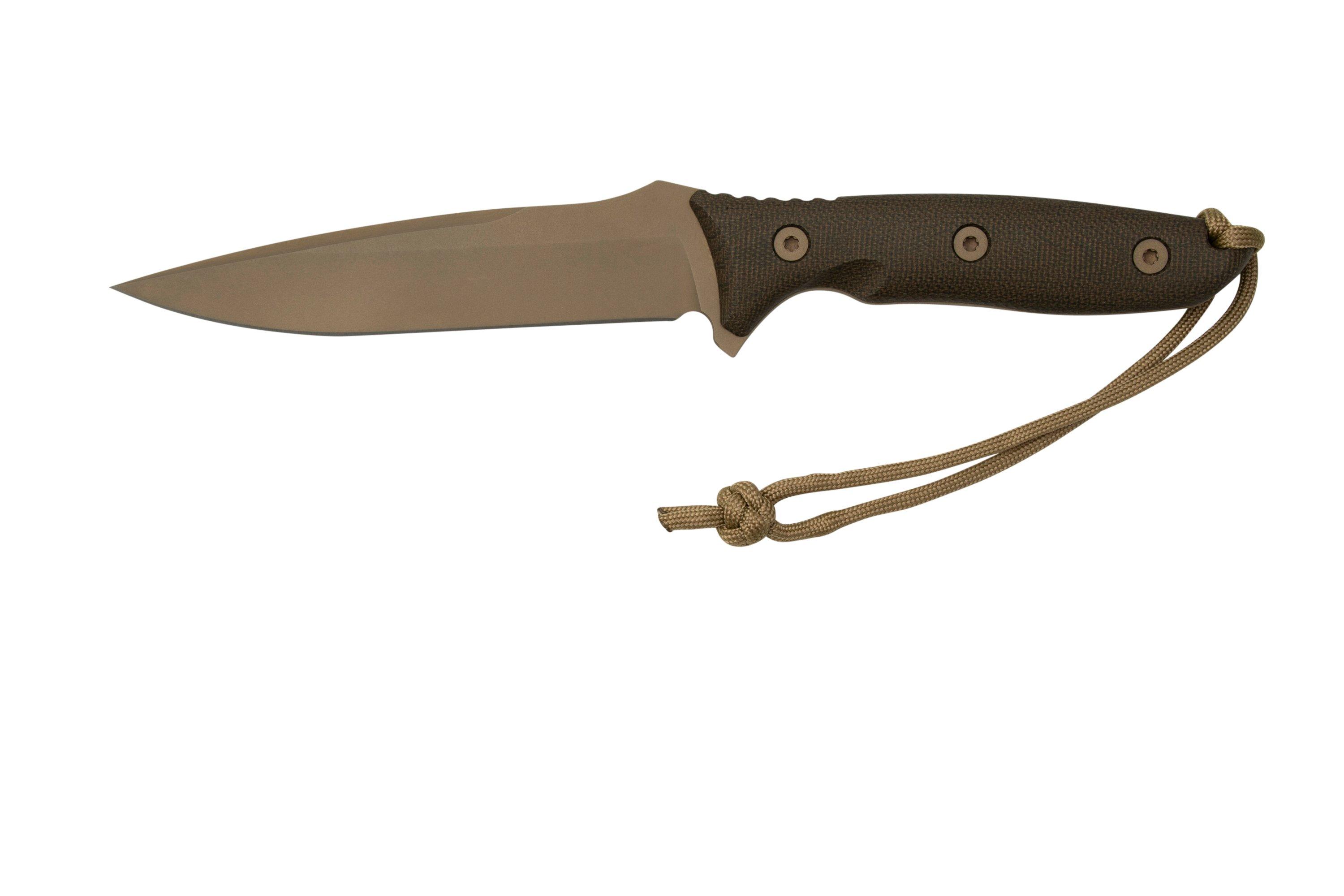 Spartan Blades Moros SB53DEGRNLTN Flat Dark Earth, Green Micarta, Molle ...