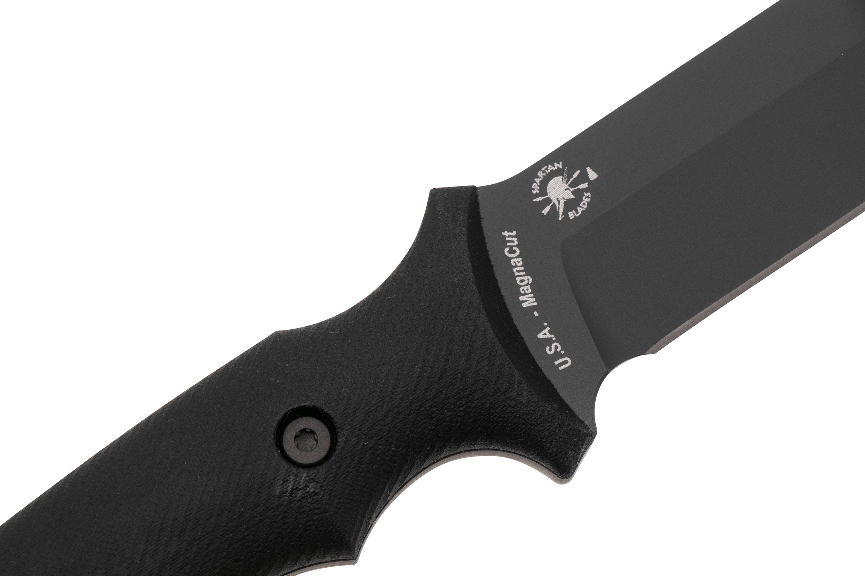 Spartan Blades Harsey Clandestina SB57BKBKKYBK Black, Black Micarta ...