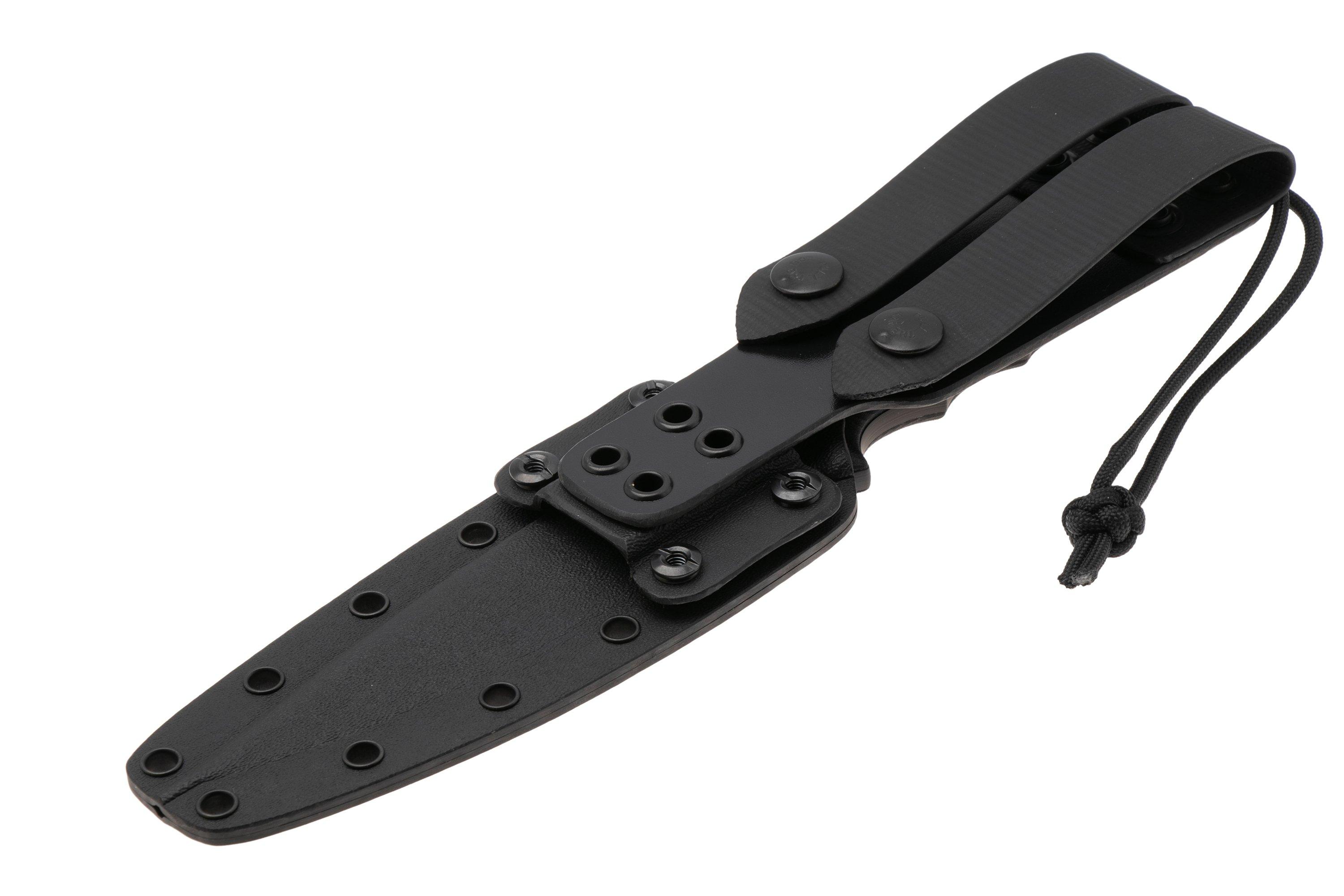 Spartan Blades Harsey Clandestina SB57BKBKKYBK Black, Black Micarta ...