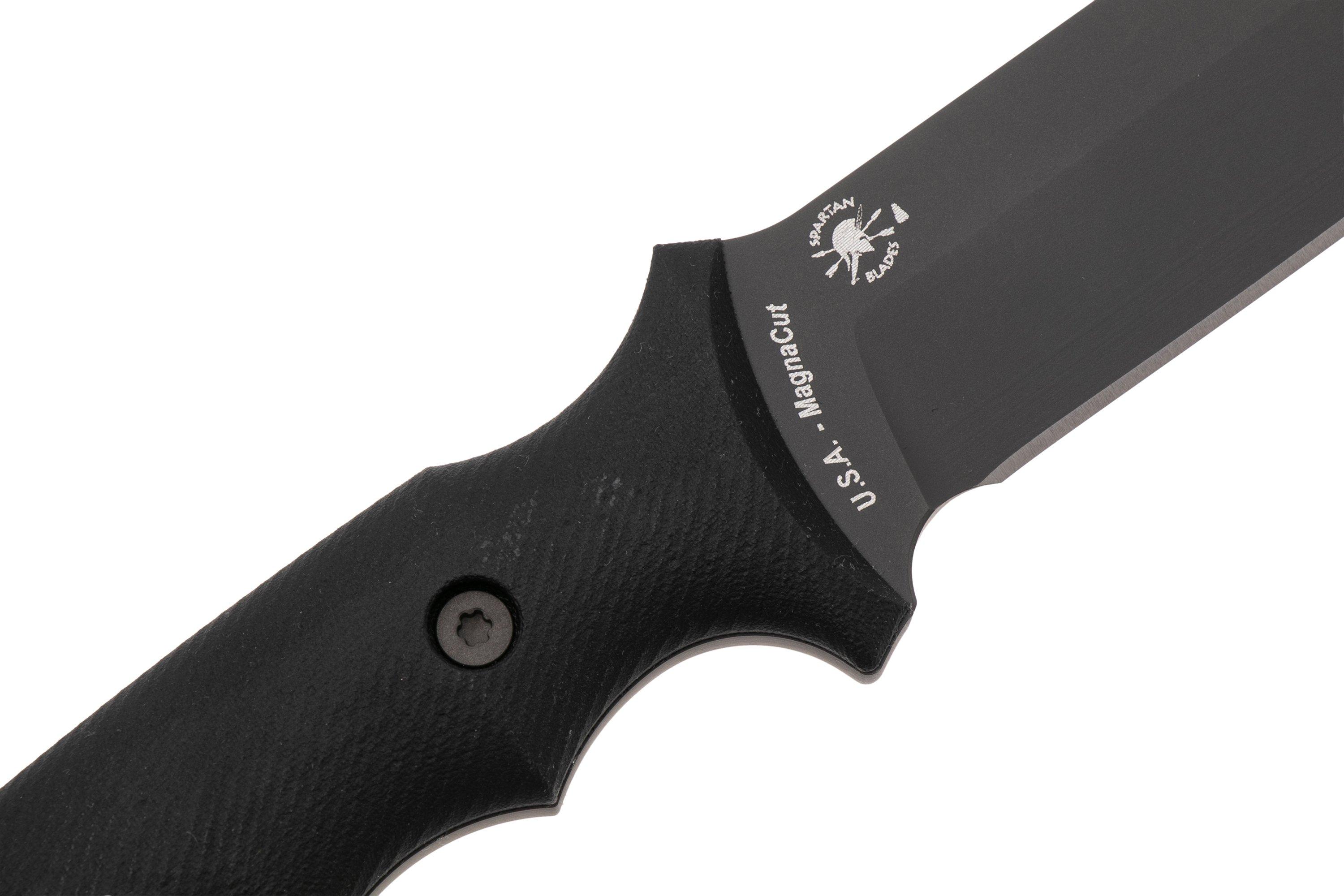 Spartan Blades Harsey Clandestina SB57BKBKNLBK Black, Black Micarta ...