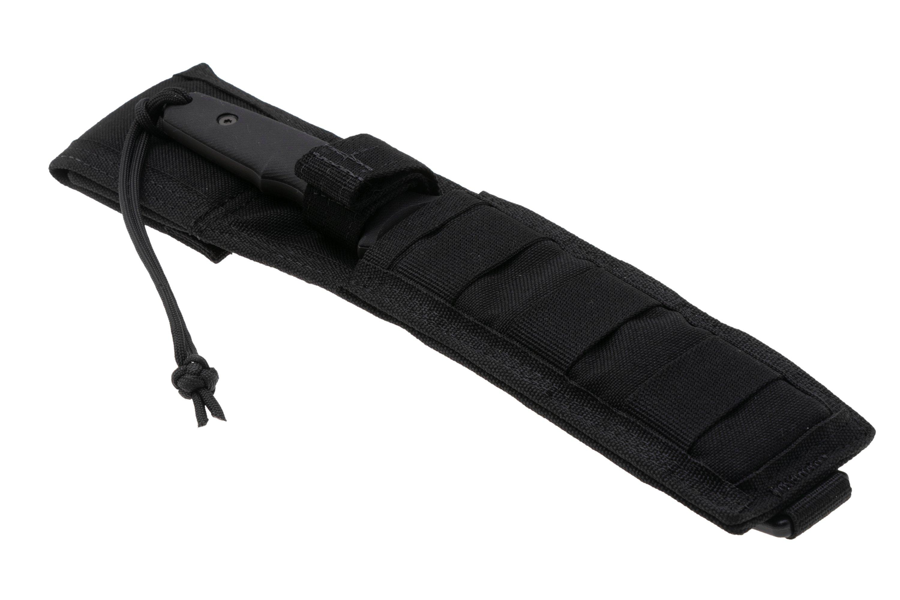 Spartan Blades Harsey Clandestina SB57BKBKNLBK Black, Black Micarta ...