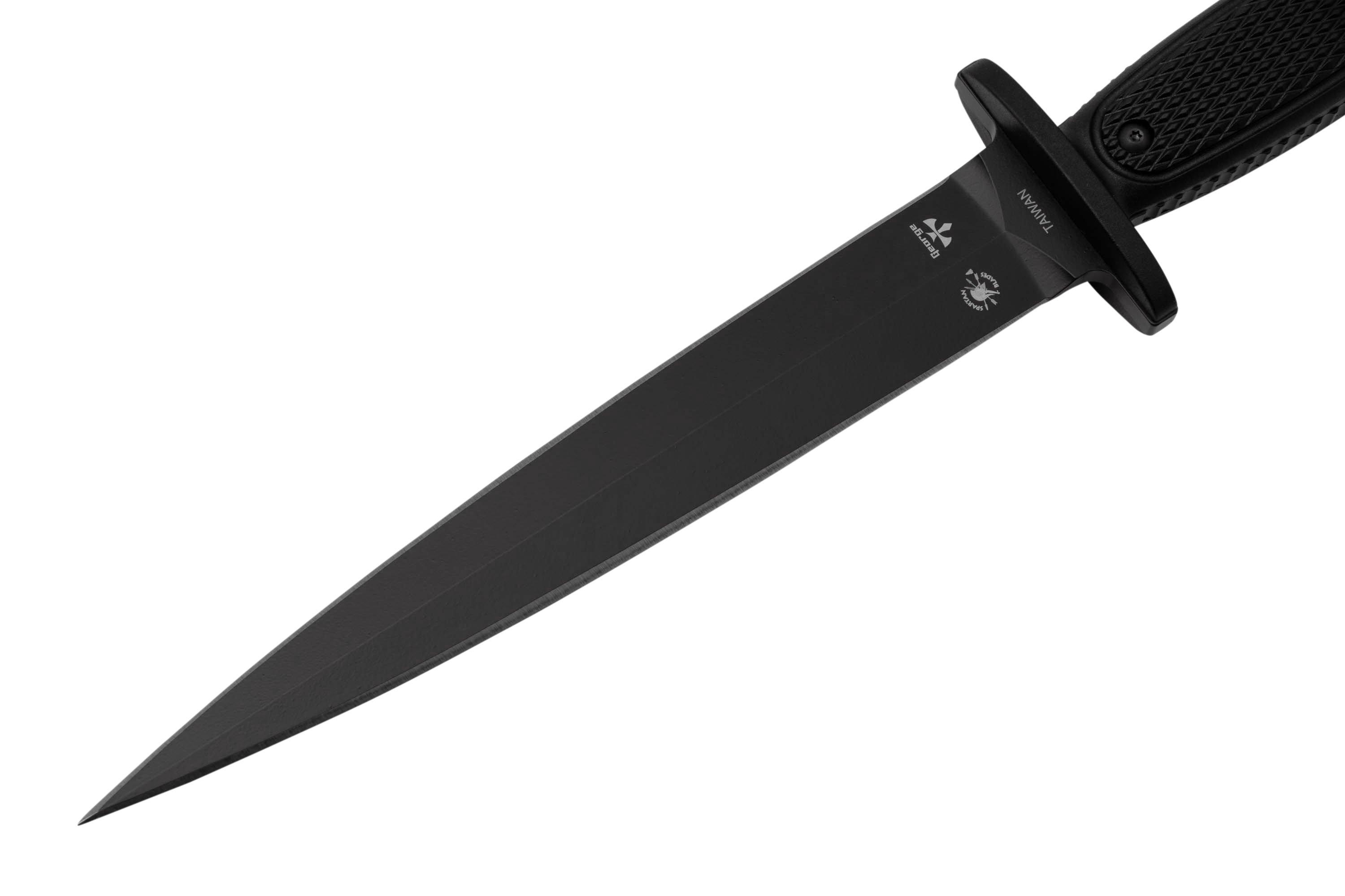 Spartan Blades George Raider Dagger Black SBBL3BK dolk, Les George ...